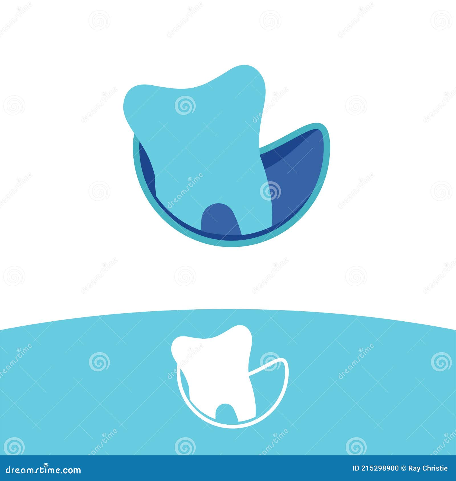 Tooth Icon Coming Out of Circle Shape Stock Vector - Illustration of ...