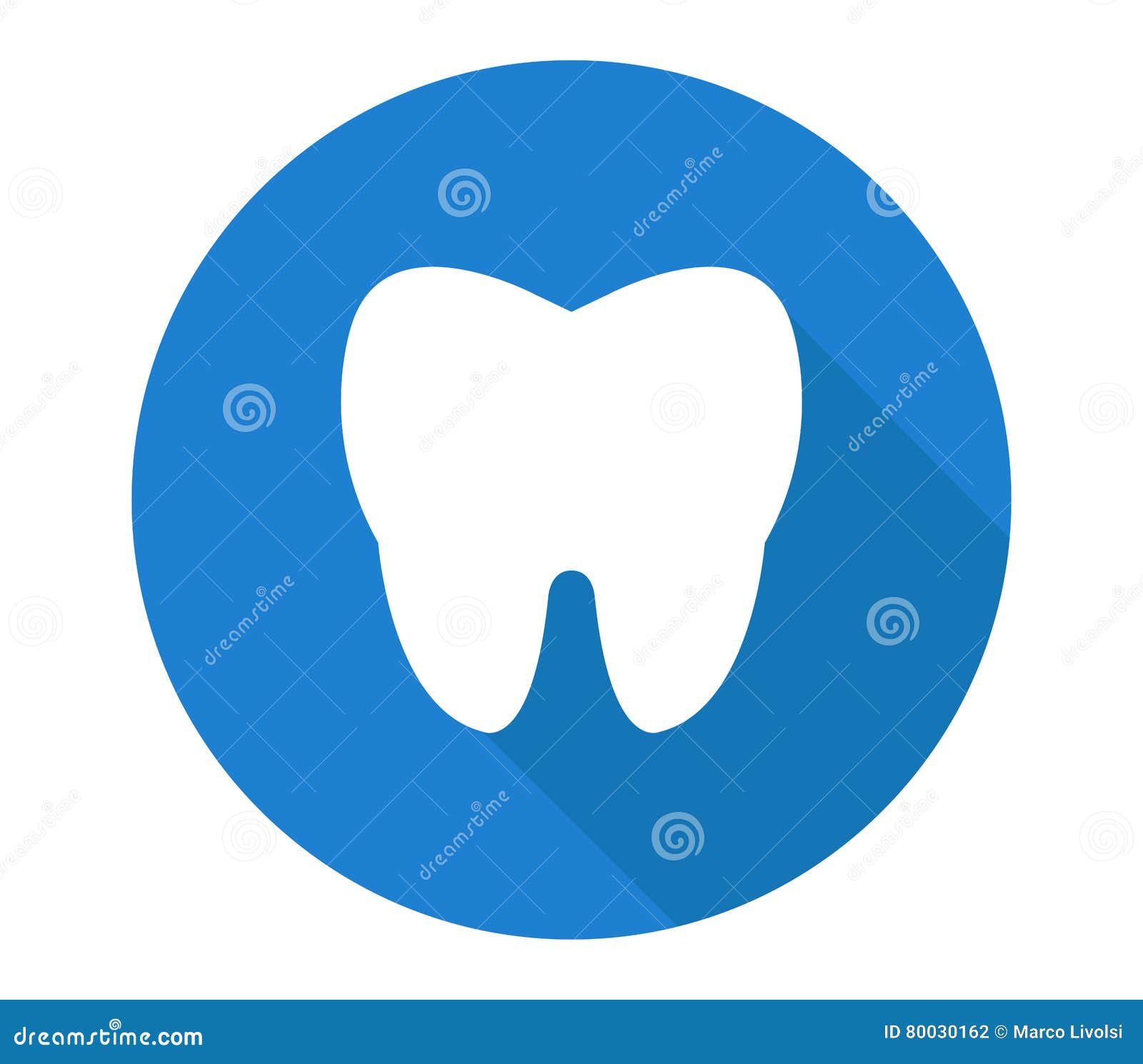 Tooth icon illustrated stock illustration. Illustration of dentistry ...