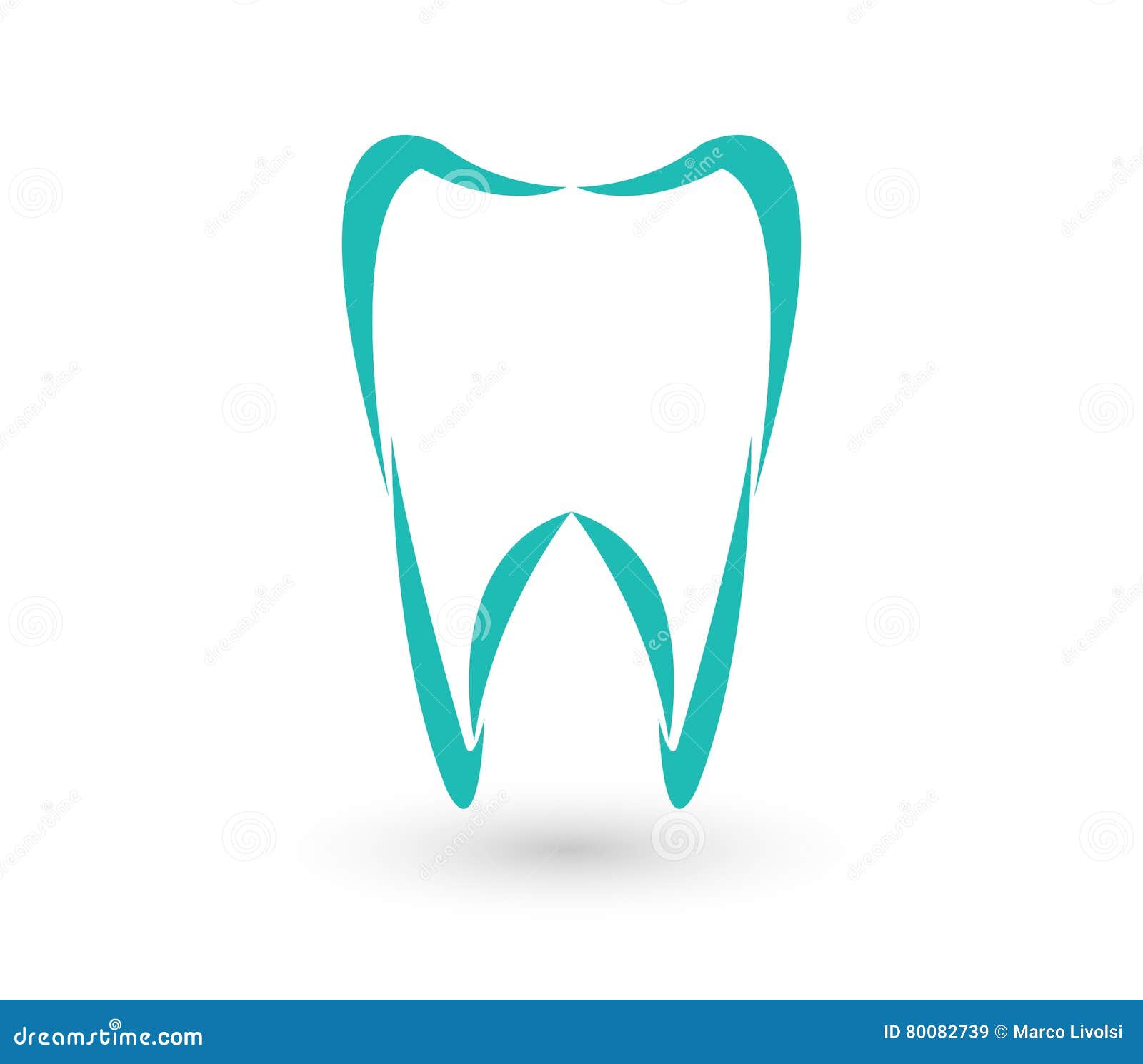 Tooth icon illustrated stock illustration. Illustration of dentist ...