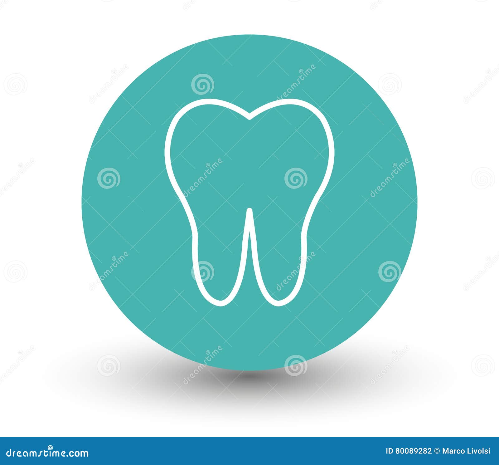Tooth icon illustrated stock illustration. Illustration of dentistry ...