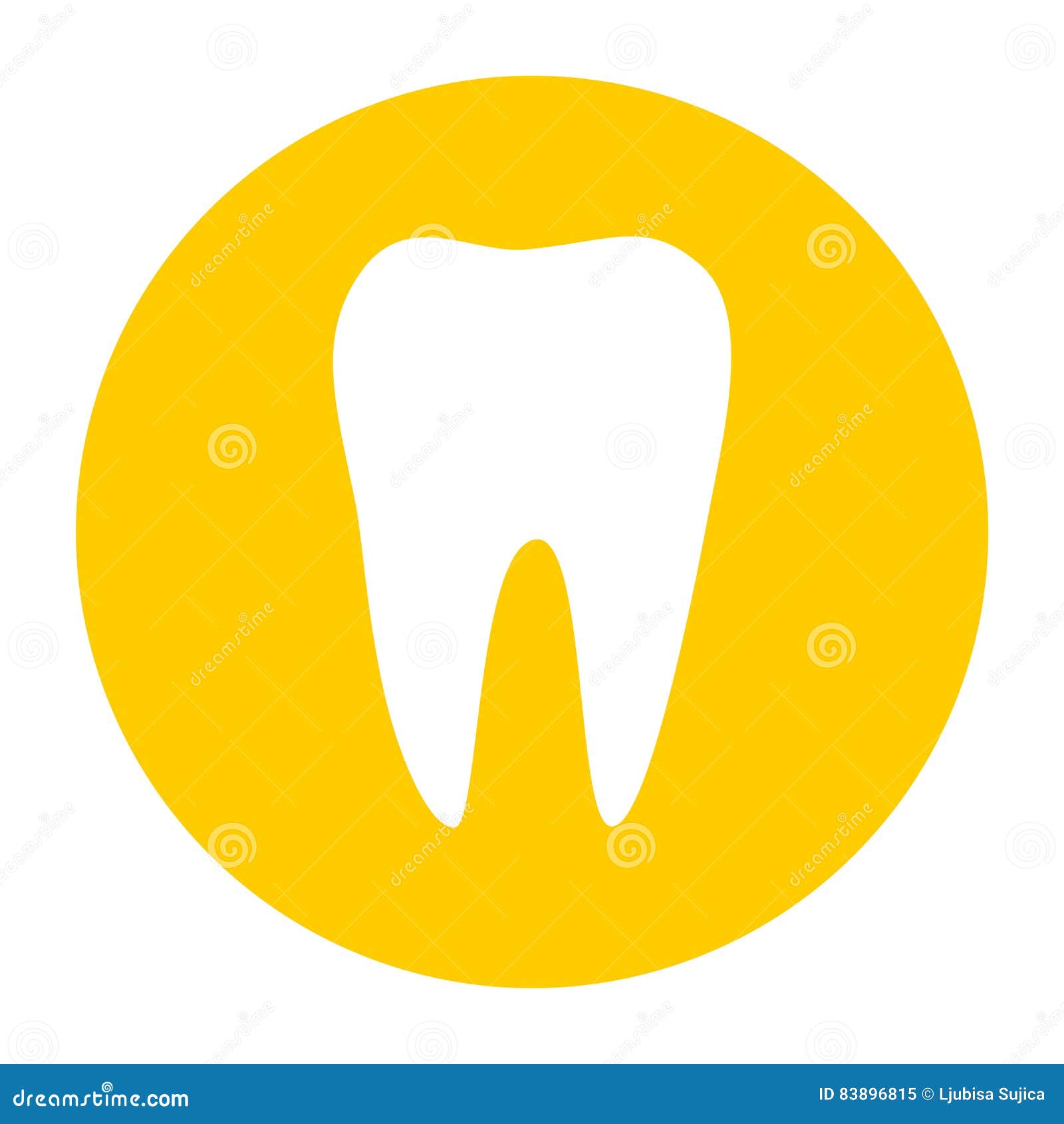 Tooth icon stock vector. Illustration of mouth, anatomy - 83896815