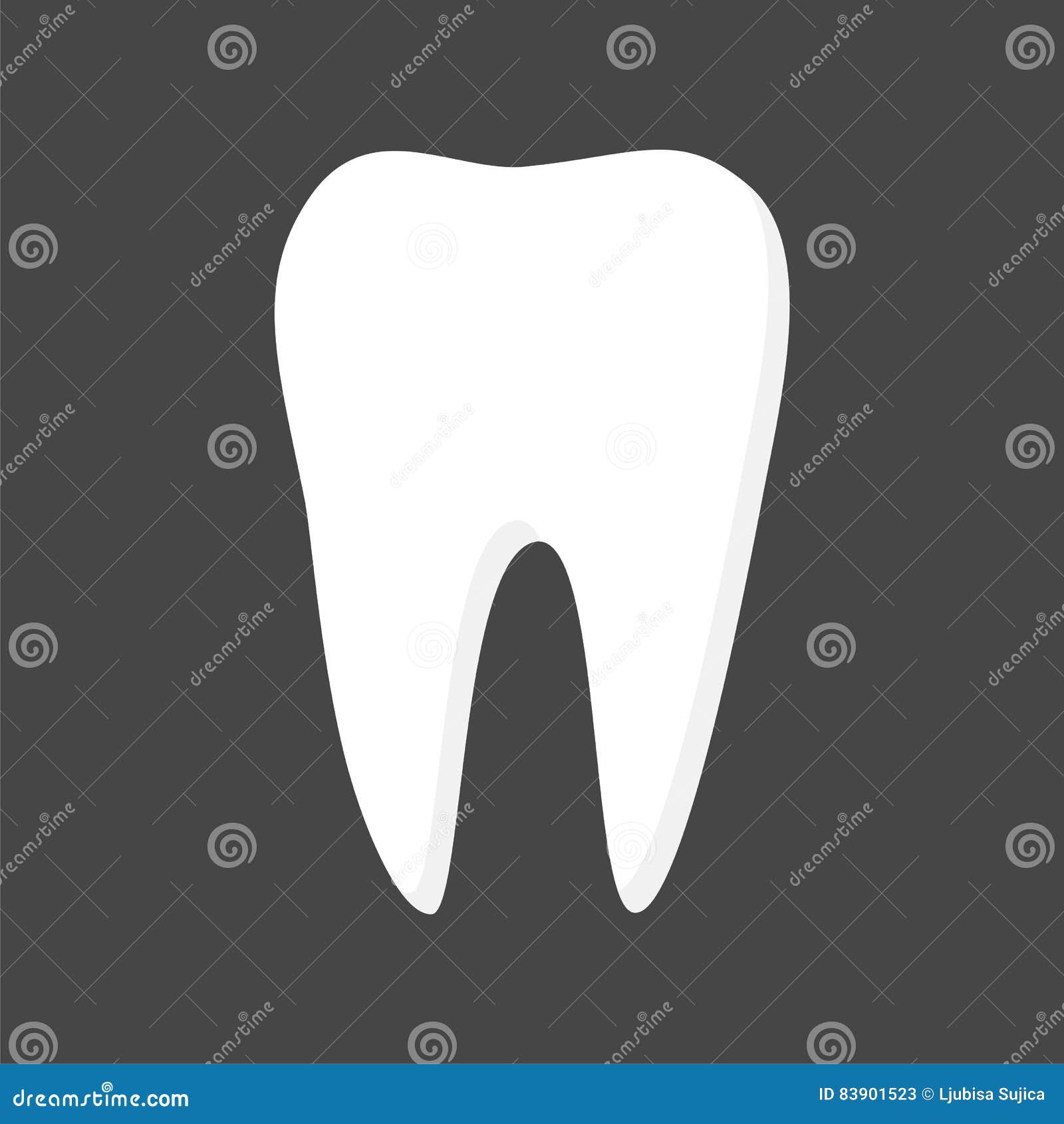 Tooth Icon stock vector. Illustration of medical, root - 83901523