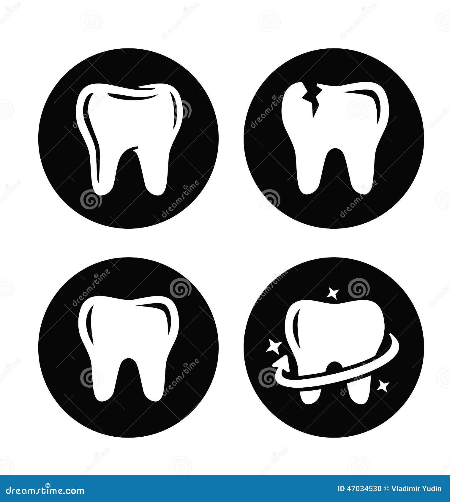 Tooth Icon With Check Mark Cured Healthy Vector Simple Graphic ...