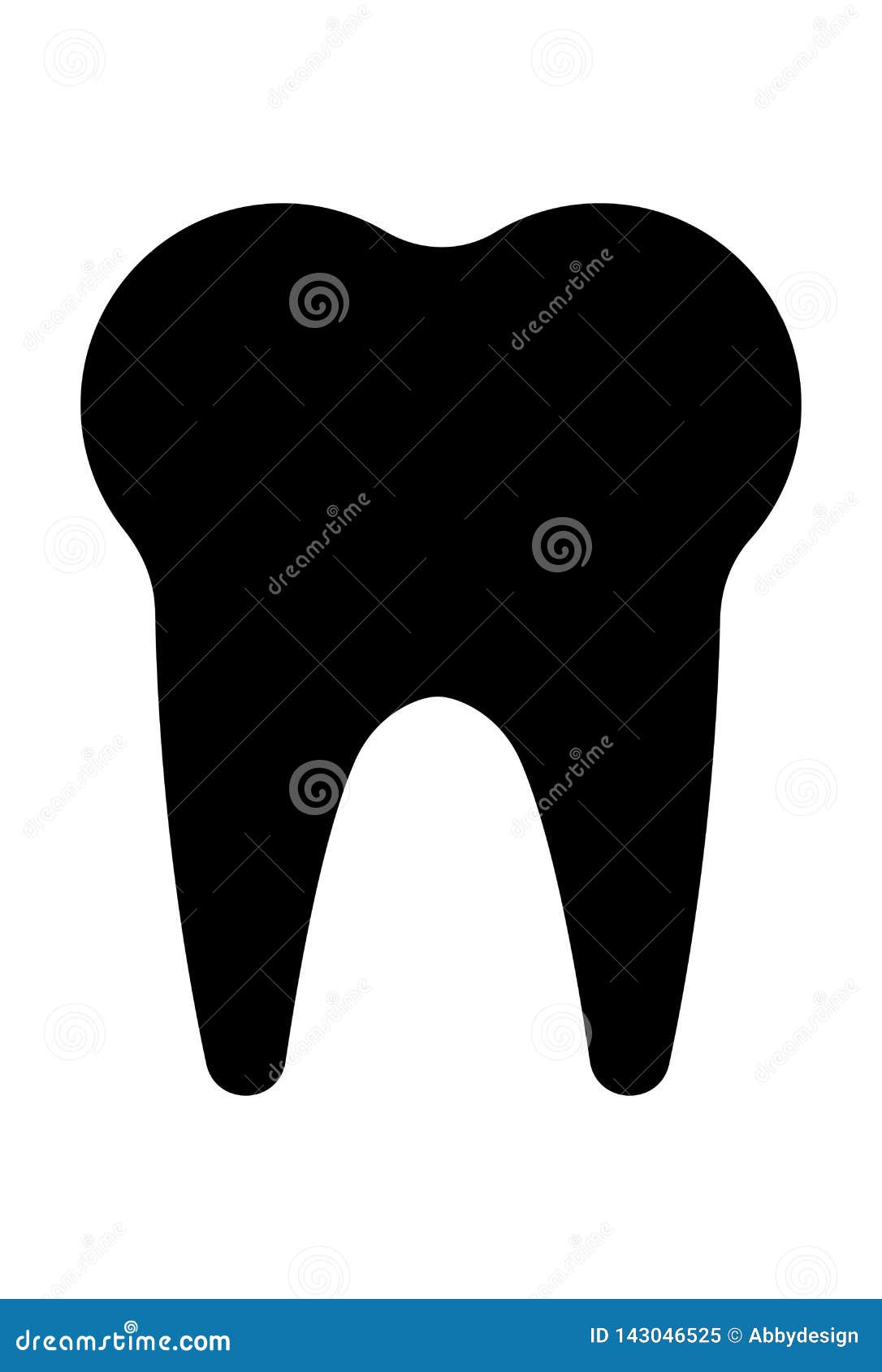 Tooth Icon Vector stock vector. Illustration of clinic - 143046525