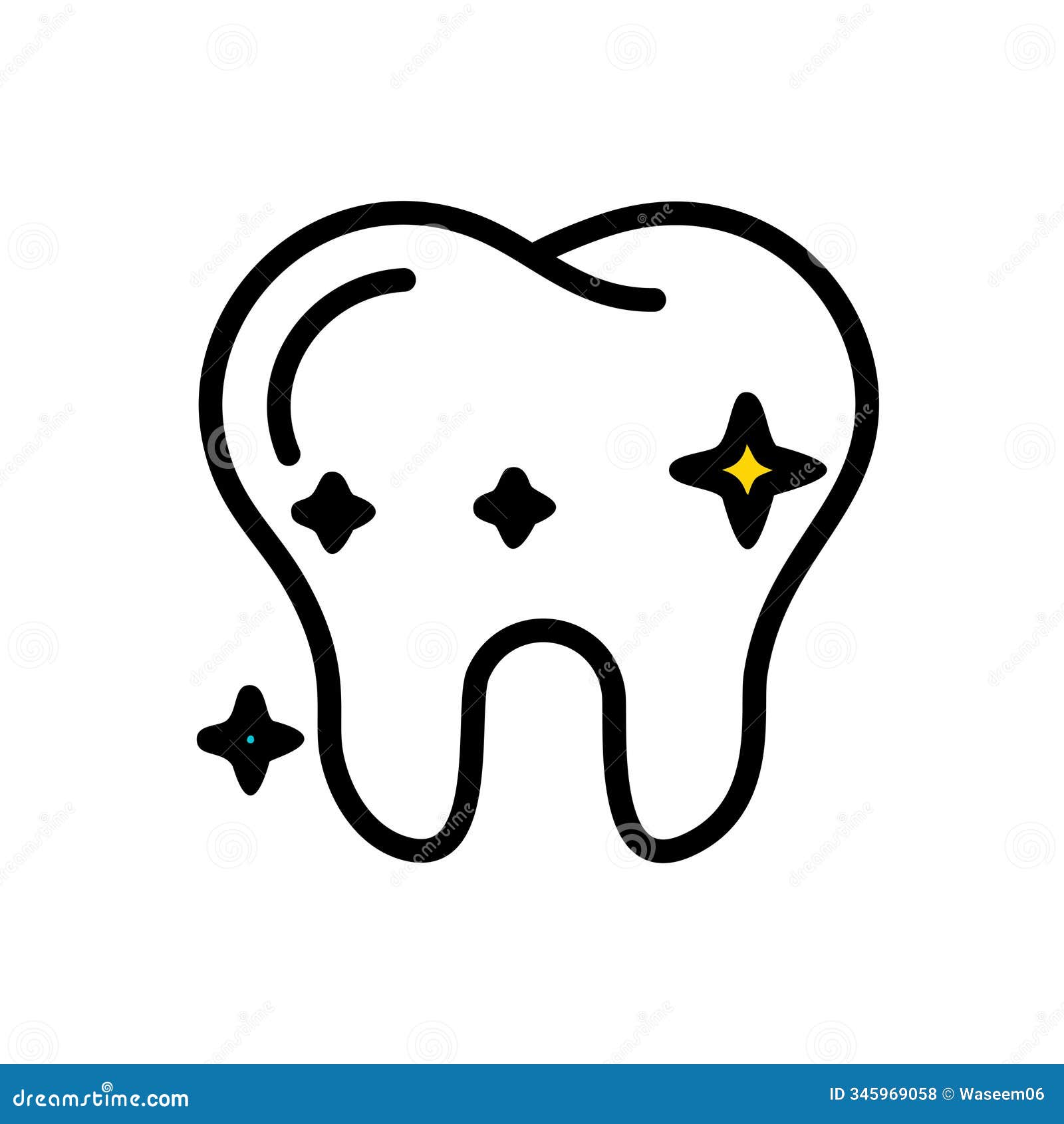 Tooth Icon Vector Isolated on White Background for Your Web and Mobile ...