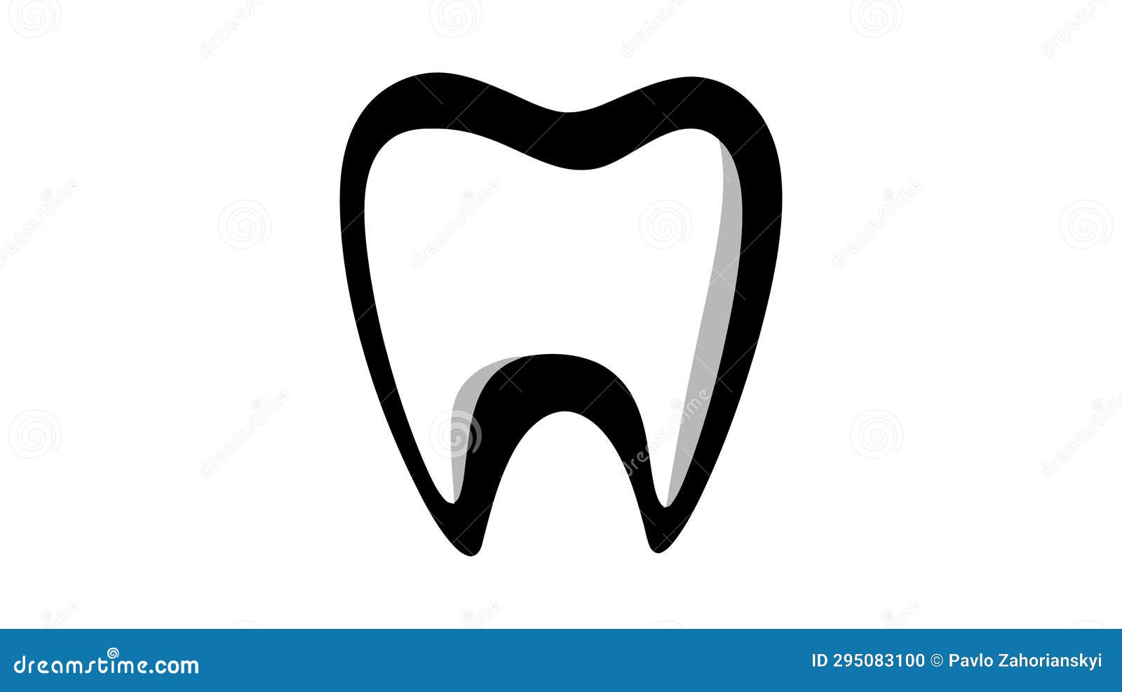 Tooth Icon Vector on White Background Stock Vector - Illustration of ...