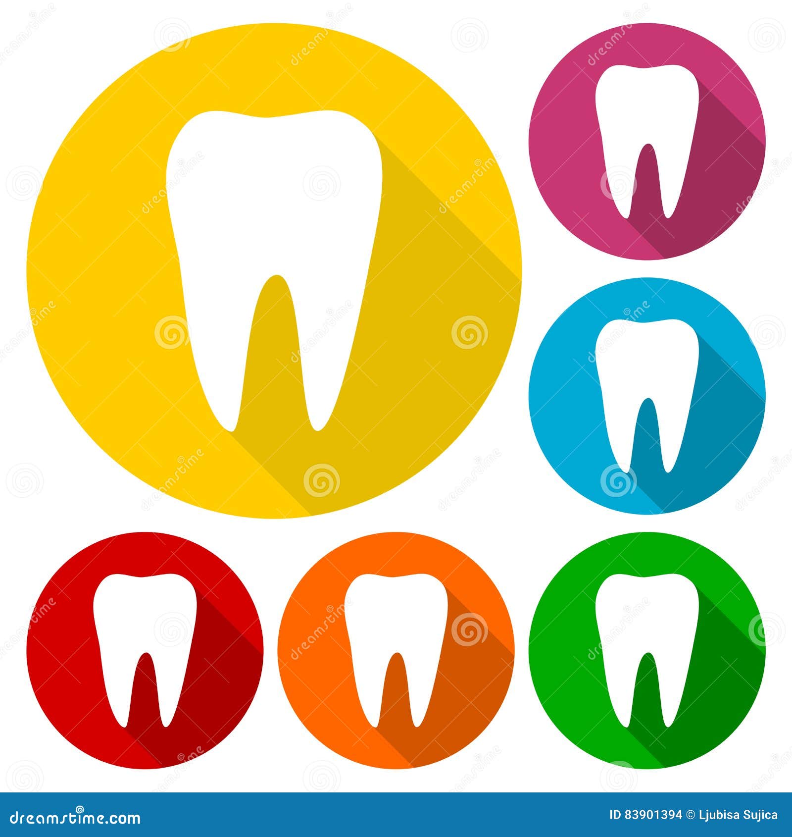 Tooth Icons set stock illustration. Illustration of sign - 83901394