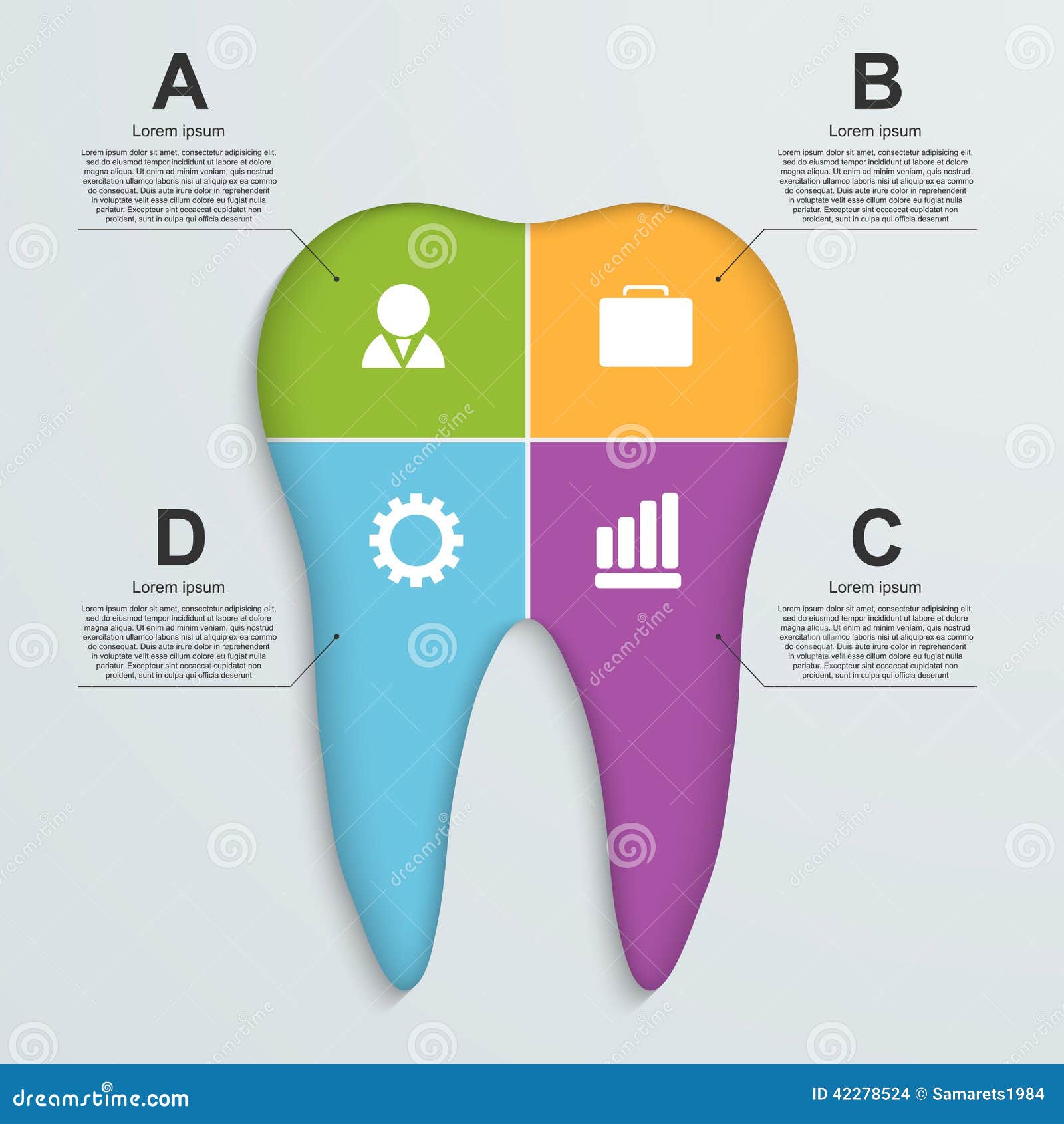 Tooth Infographic Background. Vector Illustration | CartoonDealer.com ...