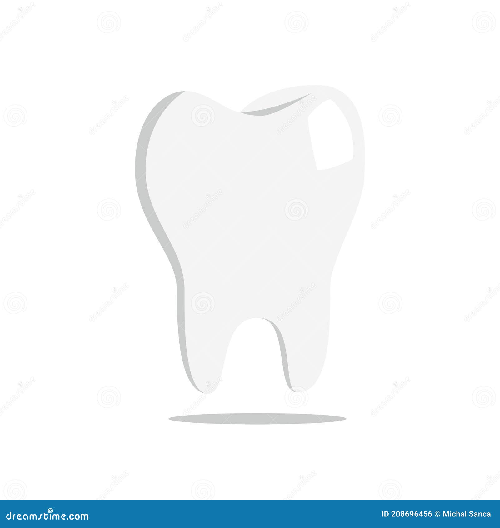 Tooth Isolated Vector Illustration. Dentistry Stock Vector ...