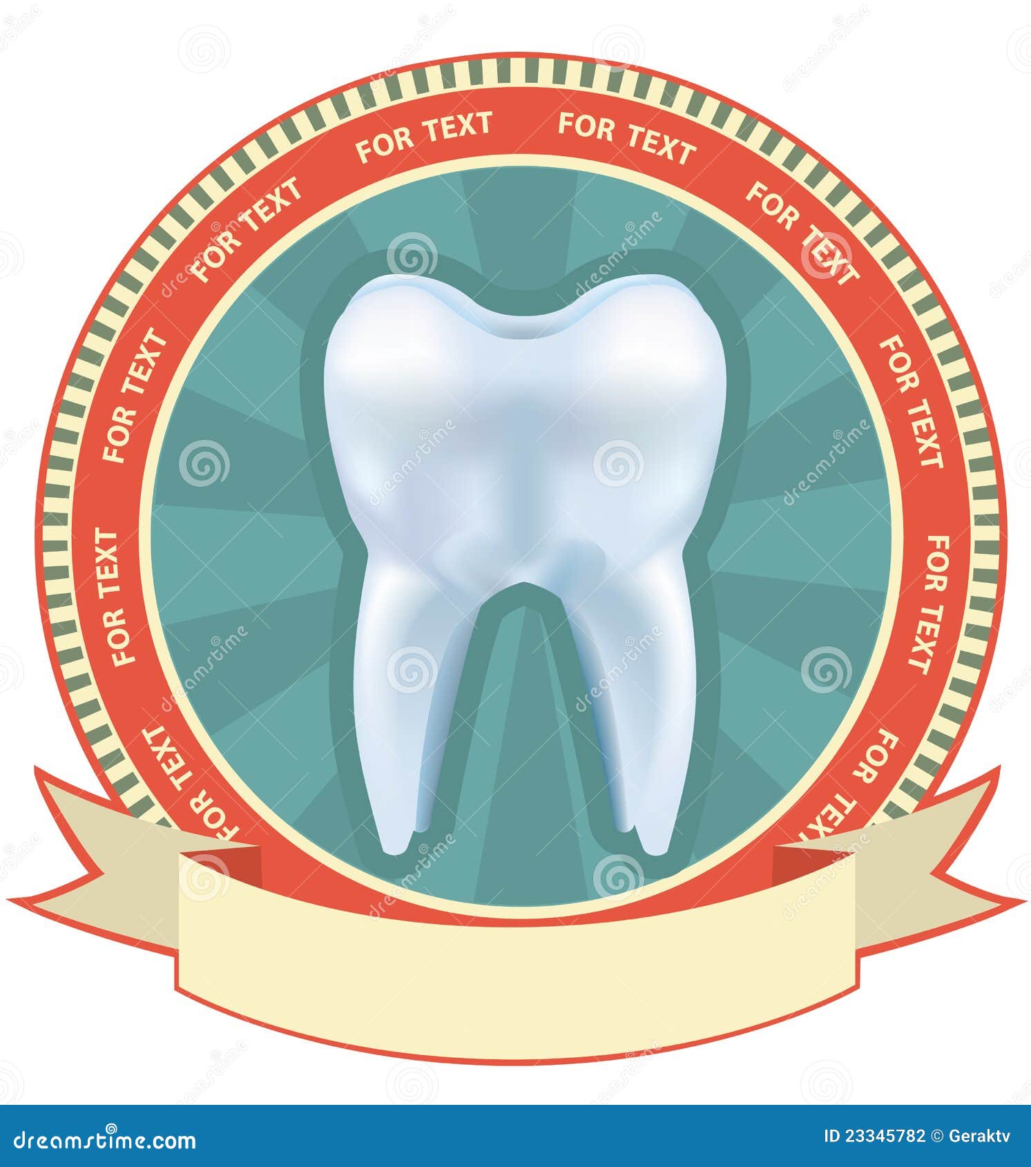 Tooth label set. stock vector. Illustration of stomatology - 23345782
