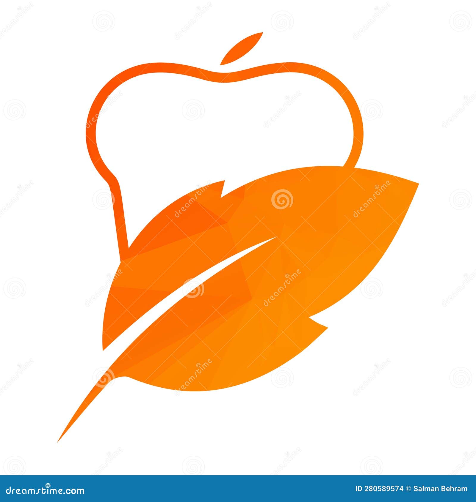 Tooth Logo Dental Care with Leaf Vector Illustration Stock Vector ...