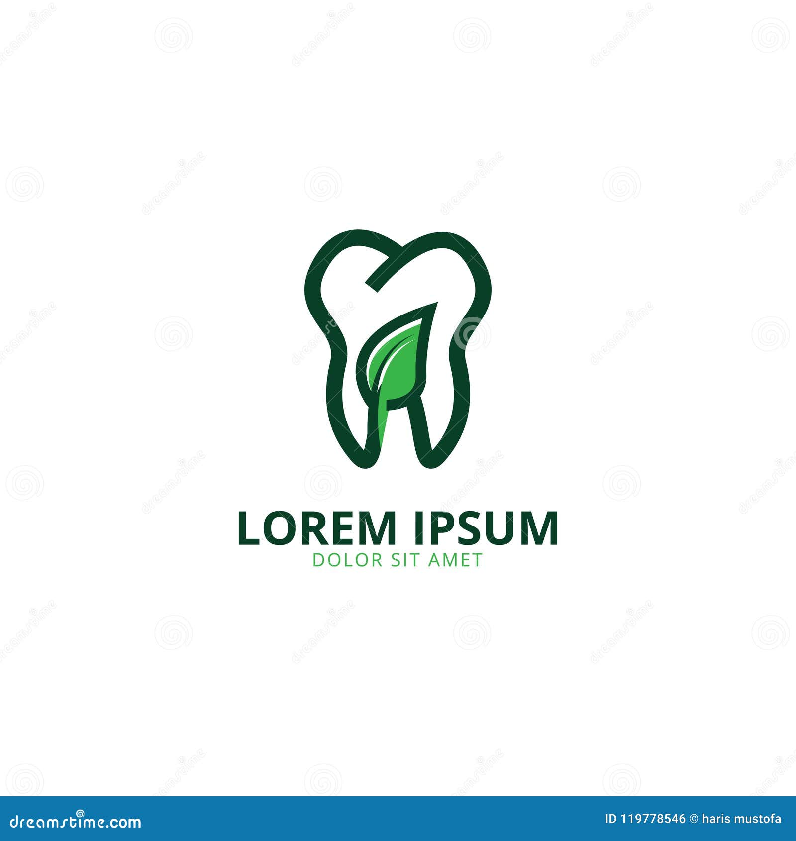 Tooth logo design template stock vector. Illustration of vector - 119778546