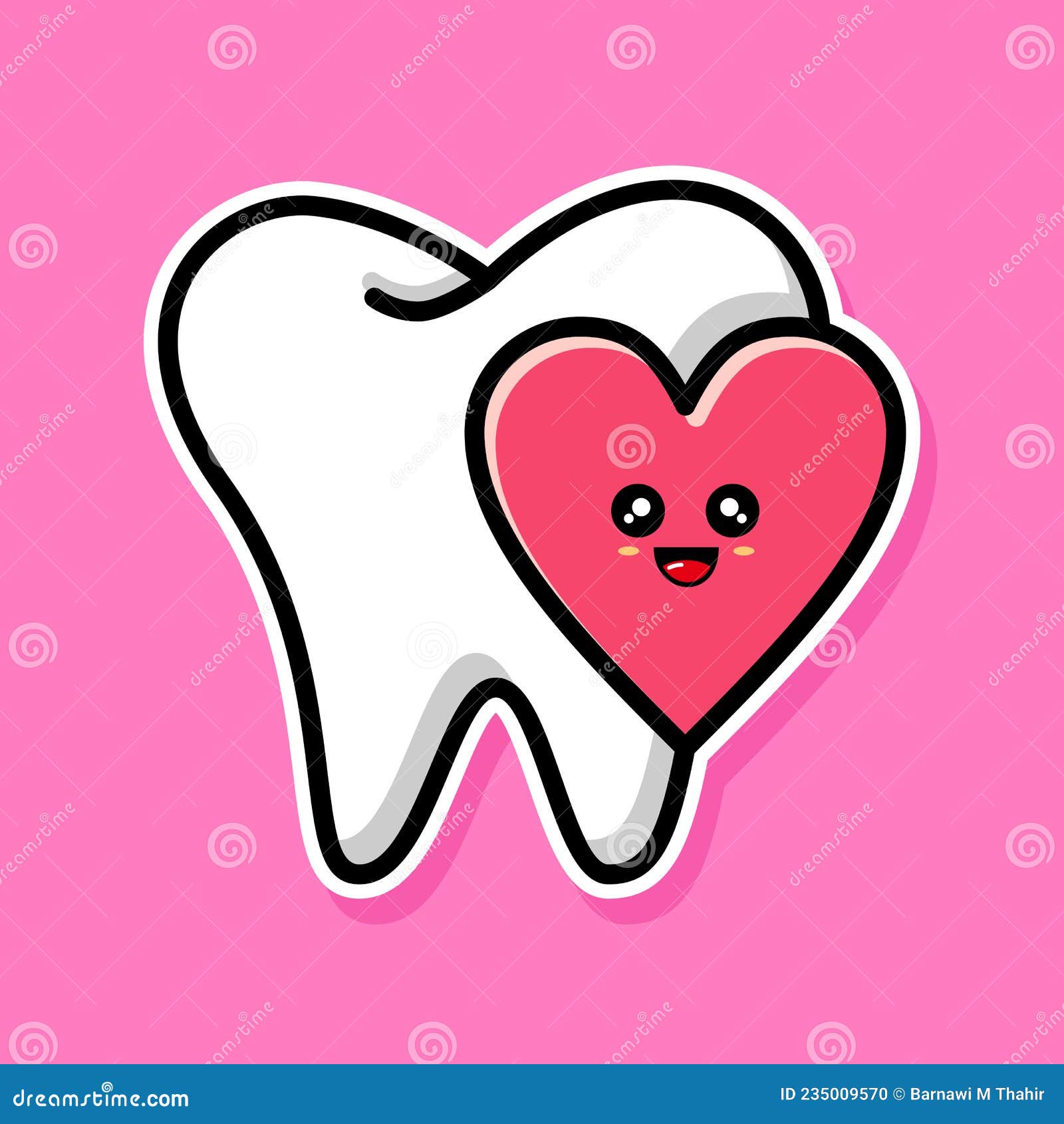 Tooth and Love Icon Vector Design Stock Vector - Illustration of enamel ...