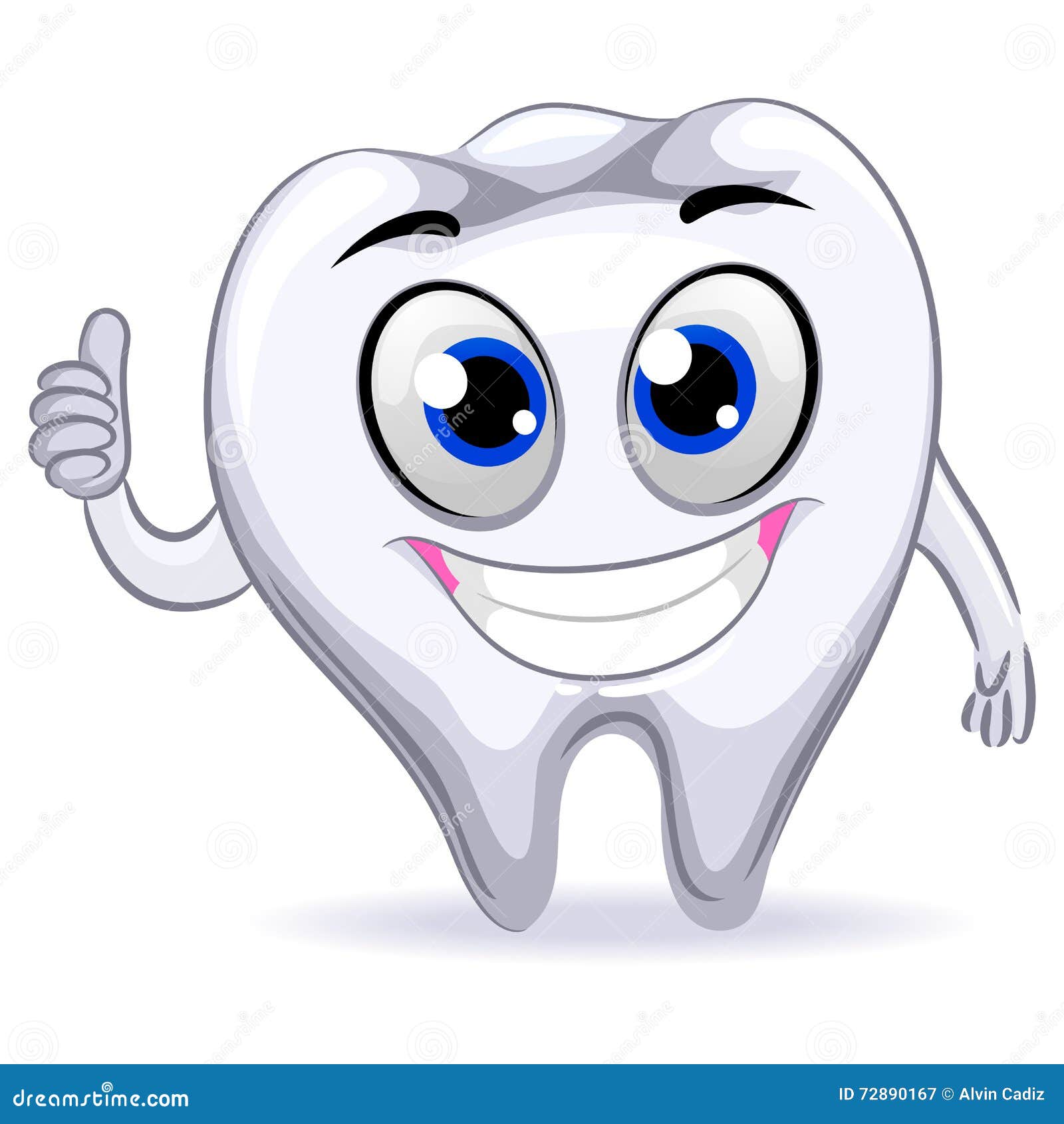 Tooth Mascot Making Ok Hand Sign Stock Vector - Illustration of molar ...
