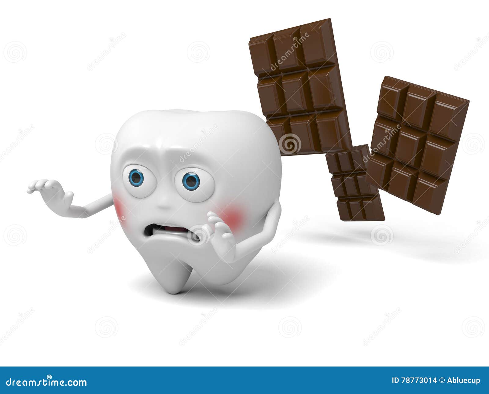 Tooth stock illustration. Illustration of chocolate, concept - 78773014