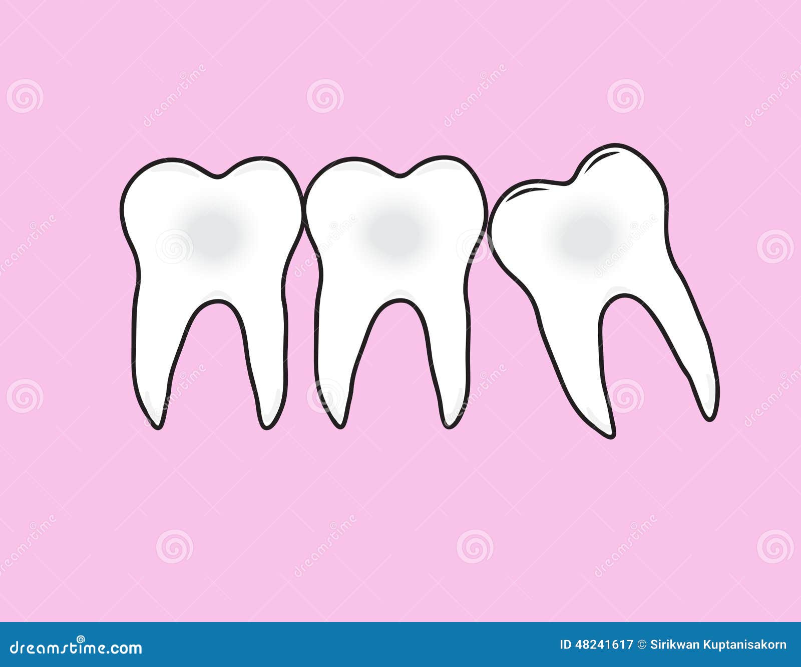 Tooth stock vector. Illustration of health, dentist, root - 48241617