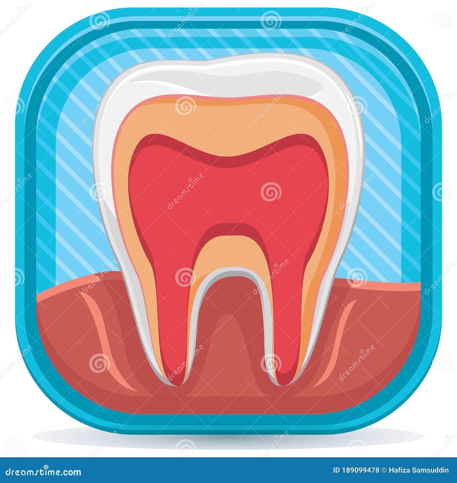 Tooth Pulp Icon, Cartoon Style | CartoonDealer.com #178870421