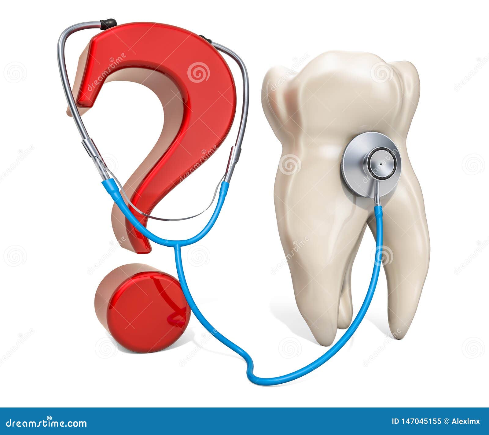 Tooth With Question Mark Stock Photo | CartoonDealer.com #103732866