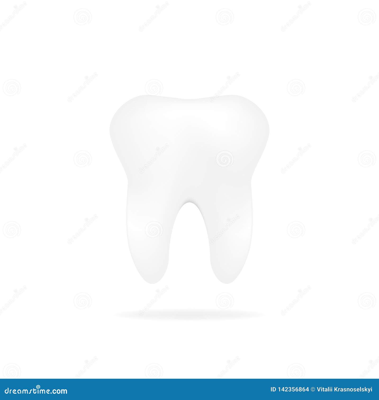Tooth Realistic Icon. Dental Realistic Icons. Teeth in Flat and Linear ...