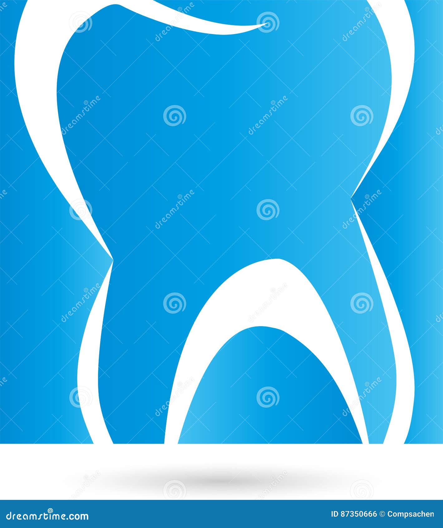 Tooth in Rectangle, Tooth, Dentist Logo Stock Vector - Illustration of ...