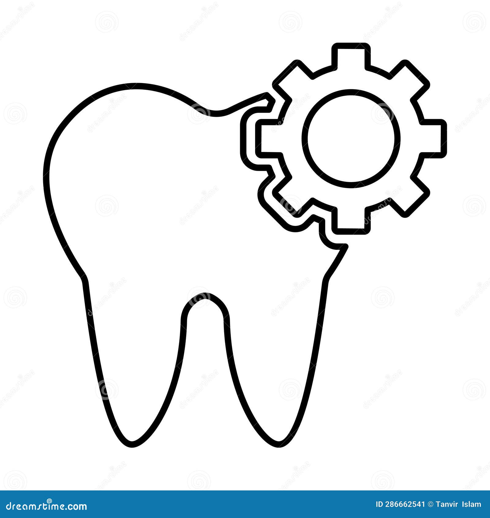 Tooth Repair Icon stock illustration. Illustration of vector - 286662541