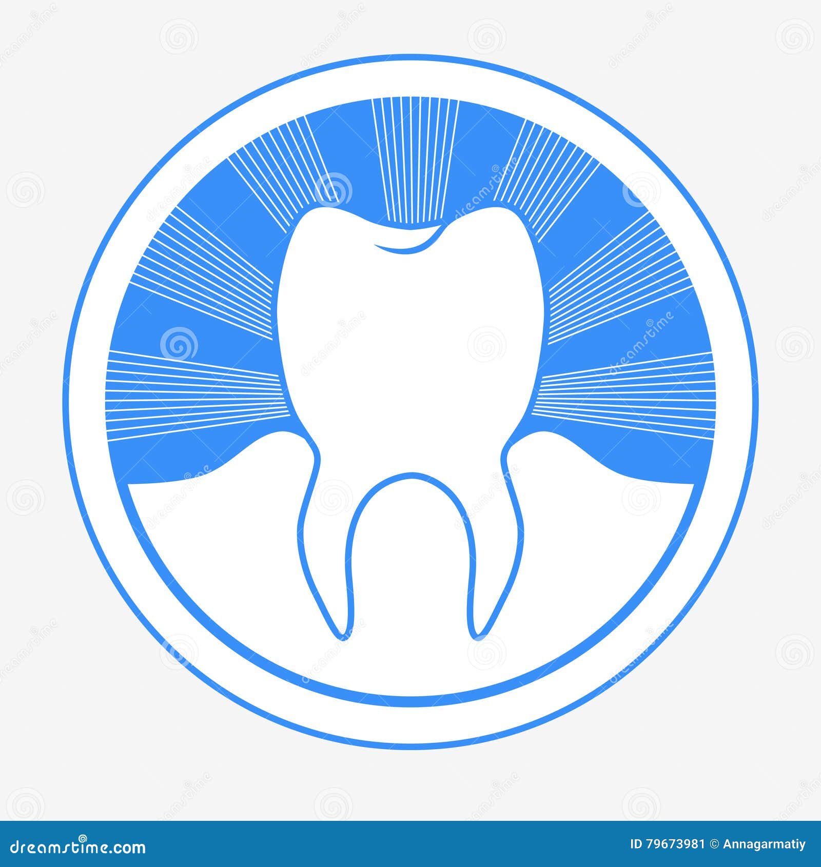 Tooth round logo stock vector. Illustration of business - 79673981