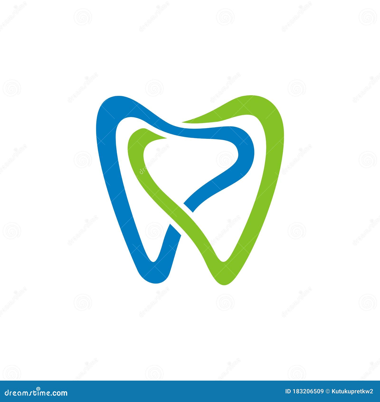 Tooth Shape Dental Care Logo Template Illustration Design. Vector EPS ...