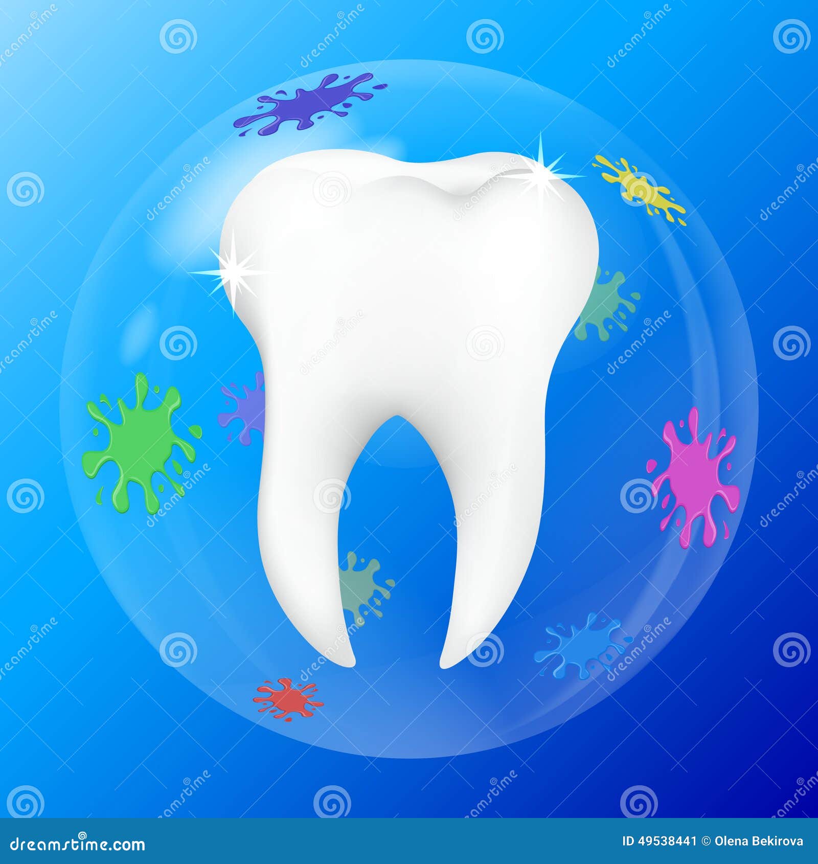 Tooth shell stock vector. Illustration of shiny, healthcare - 49538441