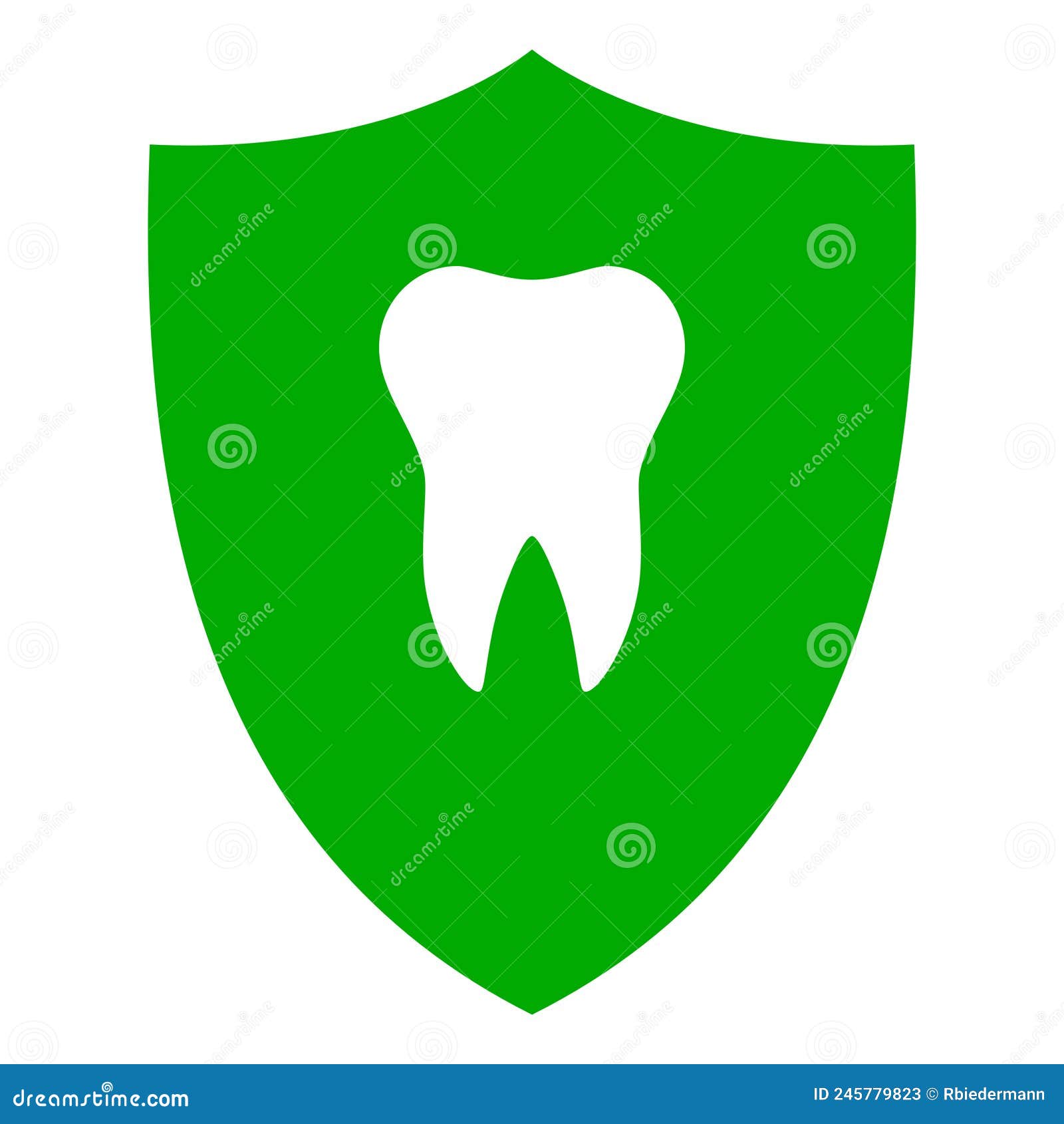 Tooth and shield stock vector. Illustration of protect - 245779823