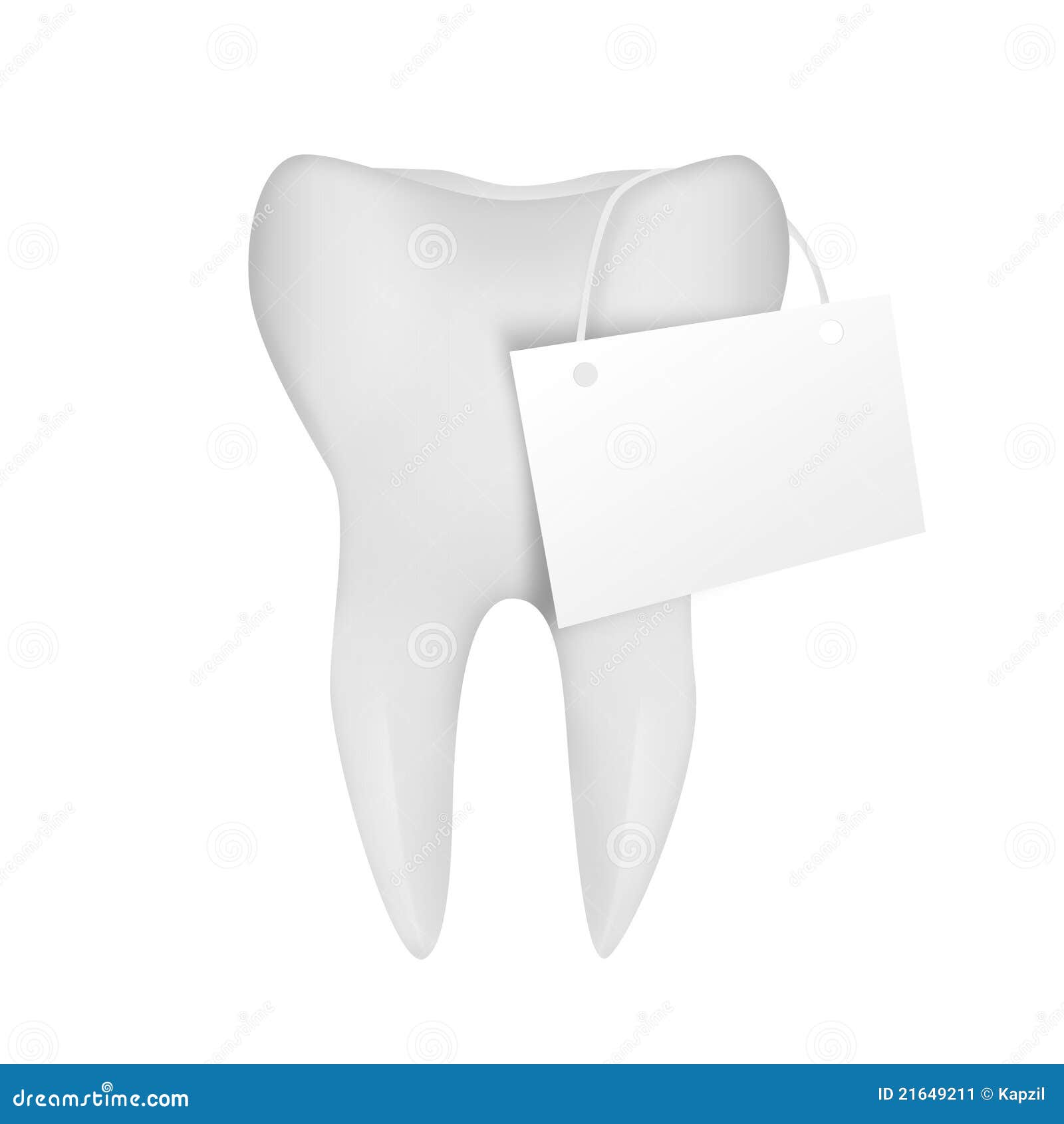 Tooth with Sign stock image. Illustration of medicine - 21649211