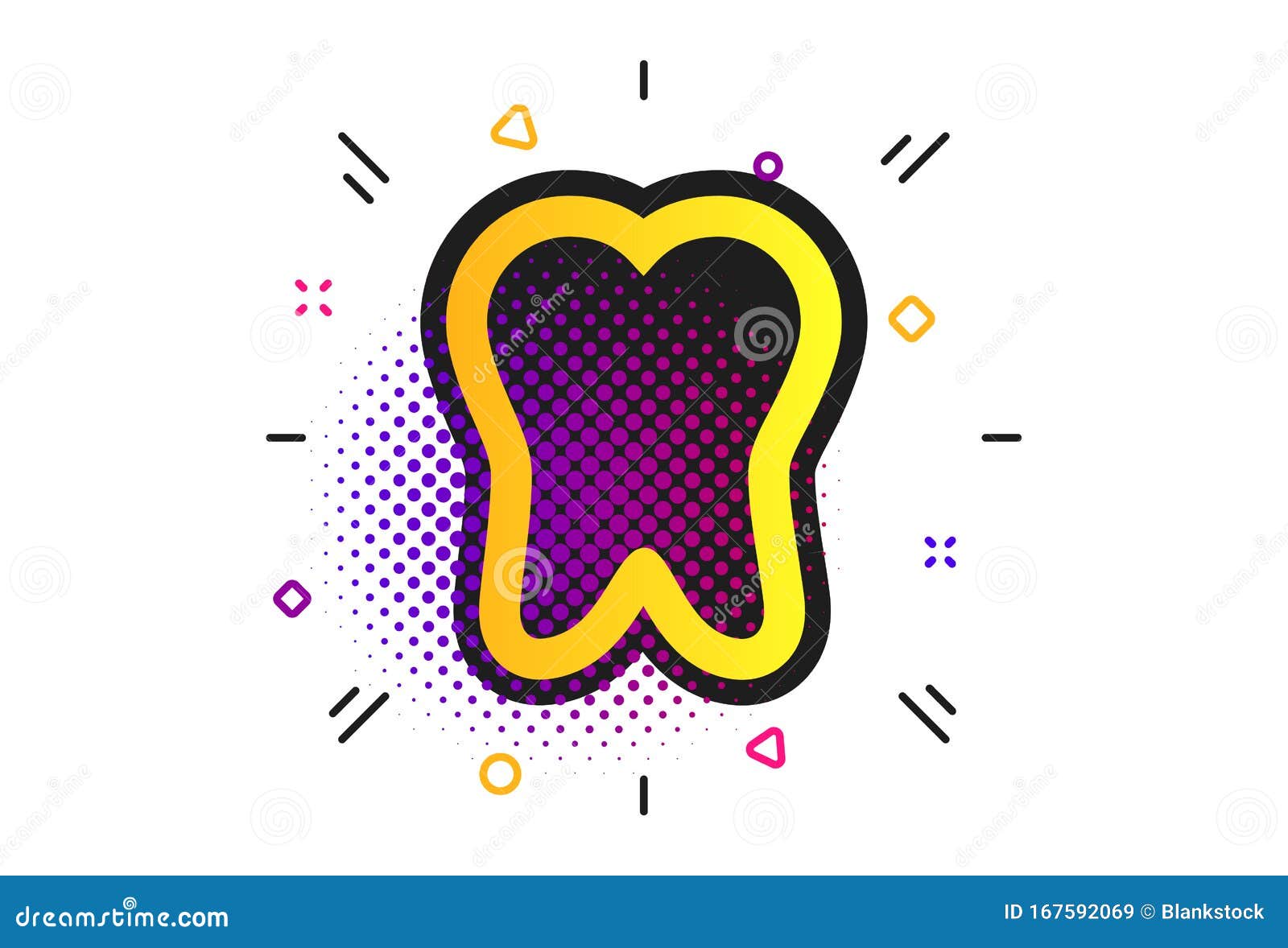 Tooth Sign Icon. Dental Care Symbol. Vector Stock Vector - Illustration ...