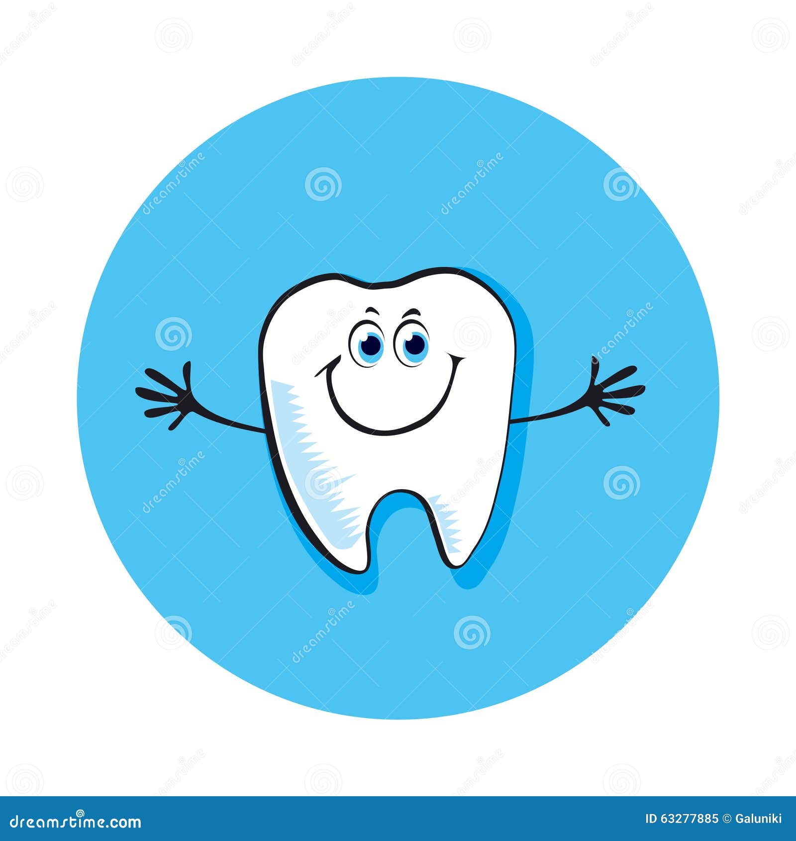 Tooth smile stock vector. Illustration of open, tooth - 63277885