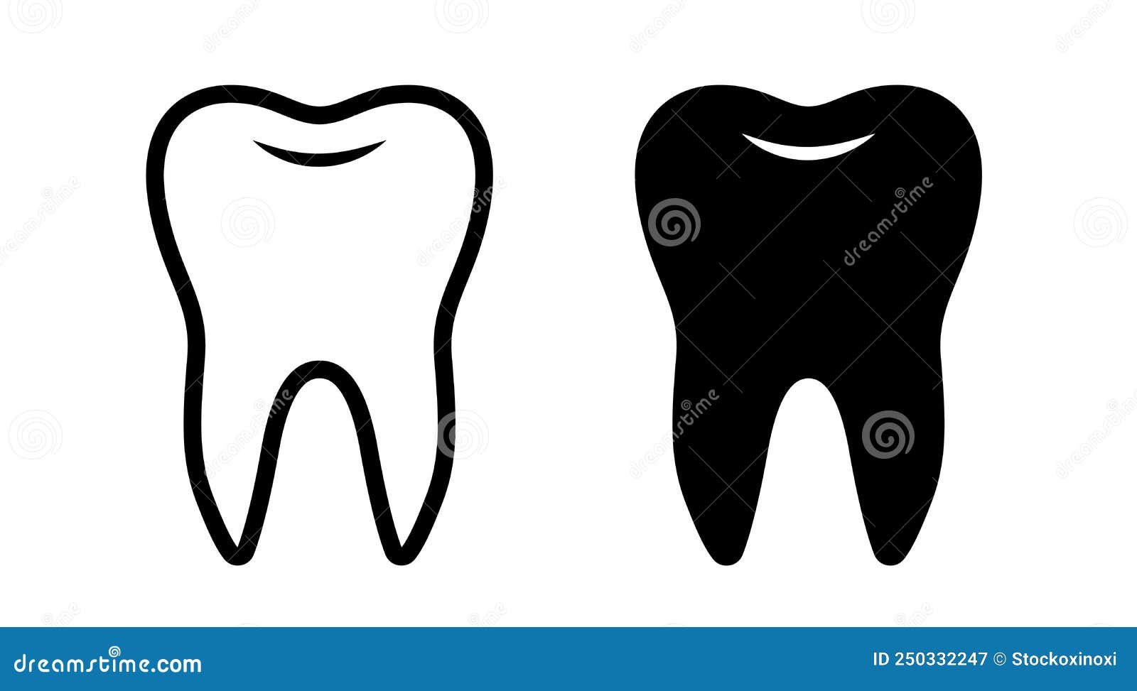 Teeth Symbols In Smile Shape With Braces And Smile Word On Them ...