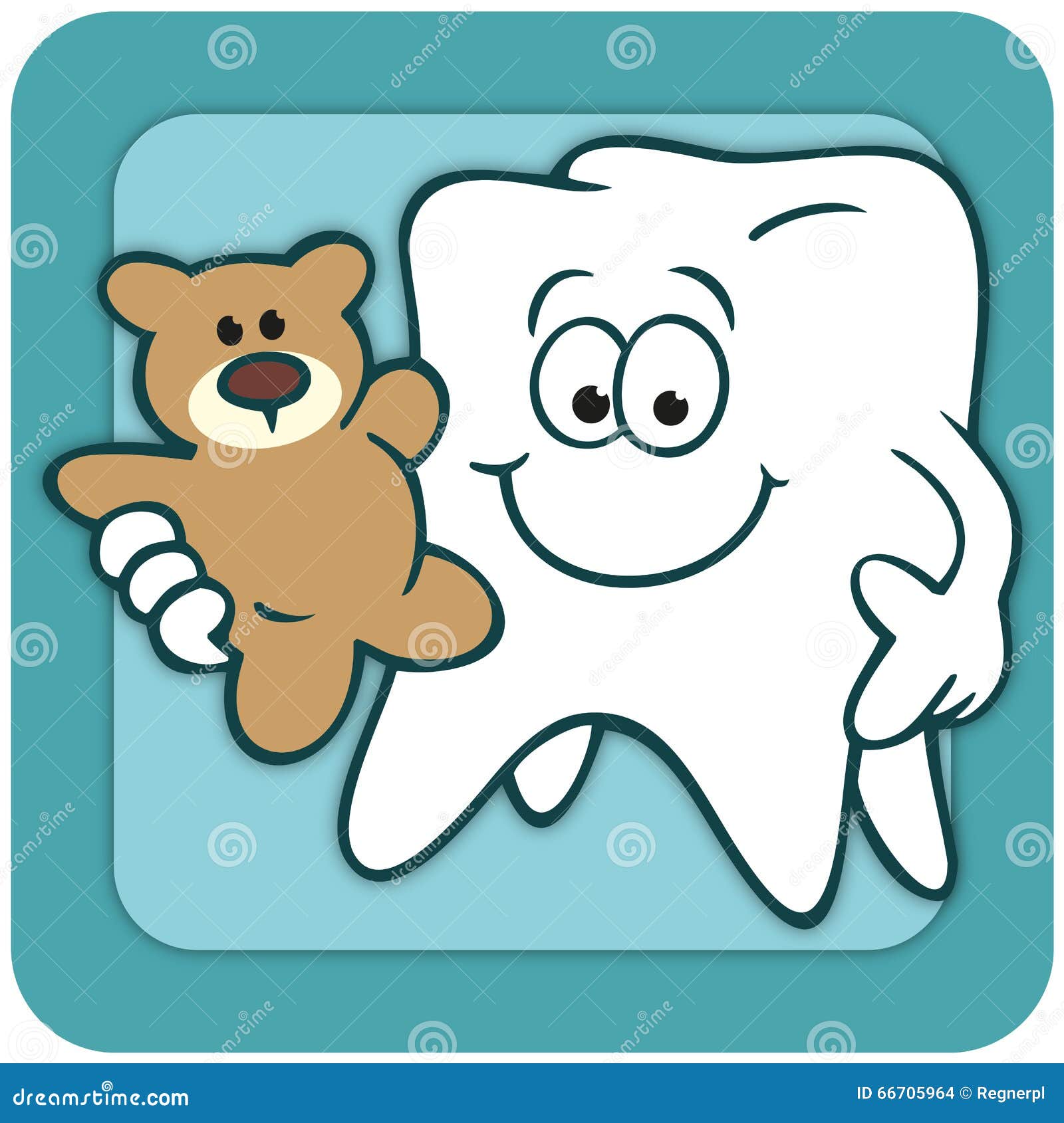 Tooth With Teddy Bear Logo Royalty-Free Stock Image | CartoonDealer.com ...