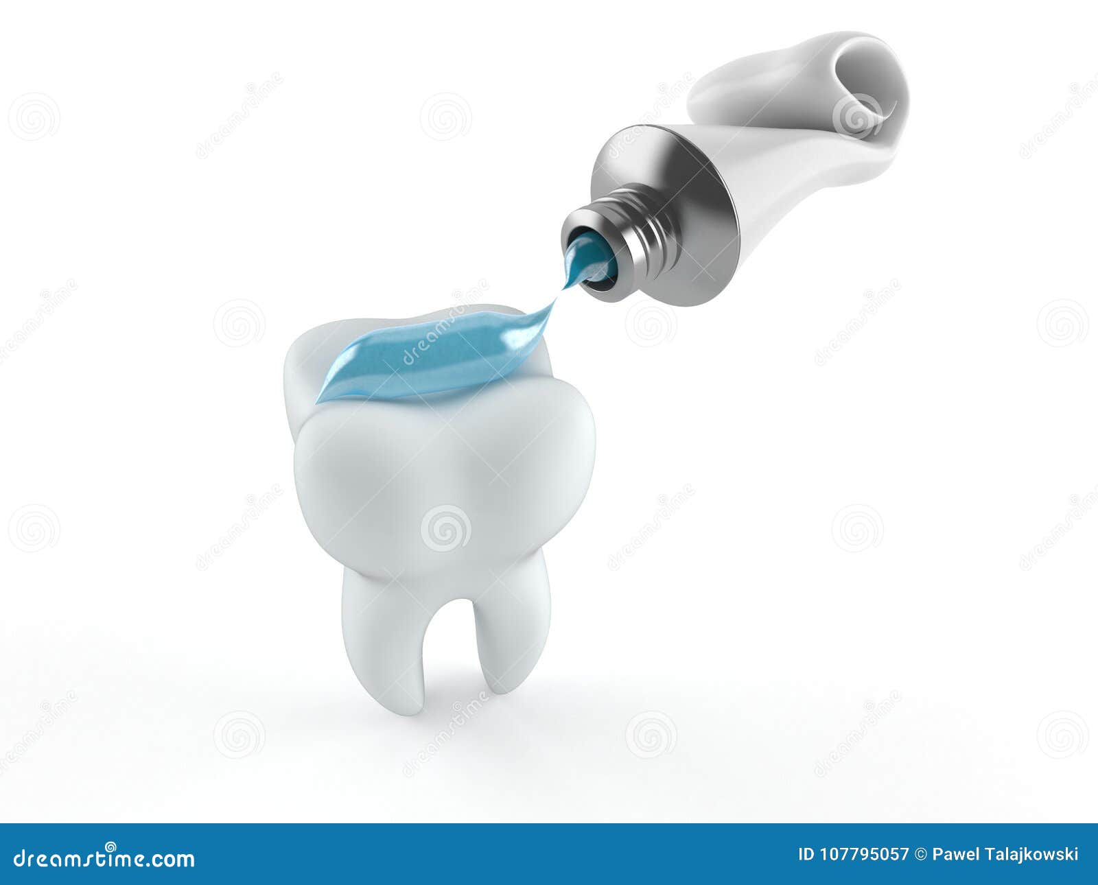 Tooth with toothpaste stock illustration. Illustration of stomatology ...