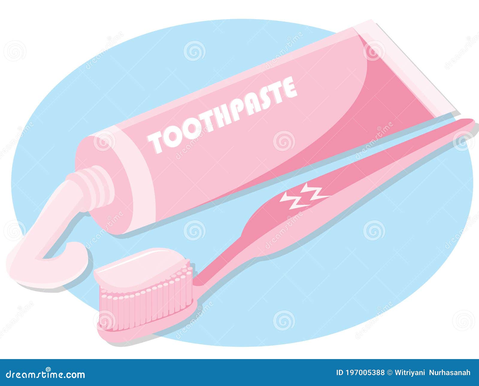 Tooth and Toothpaste Vector Illustration Stock Illustration ...