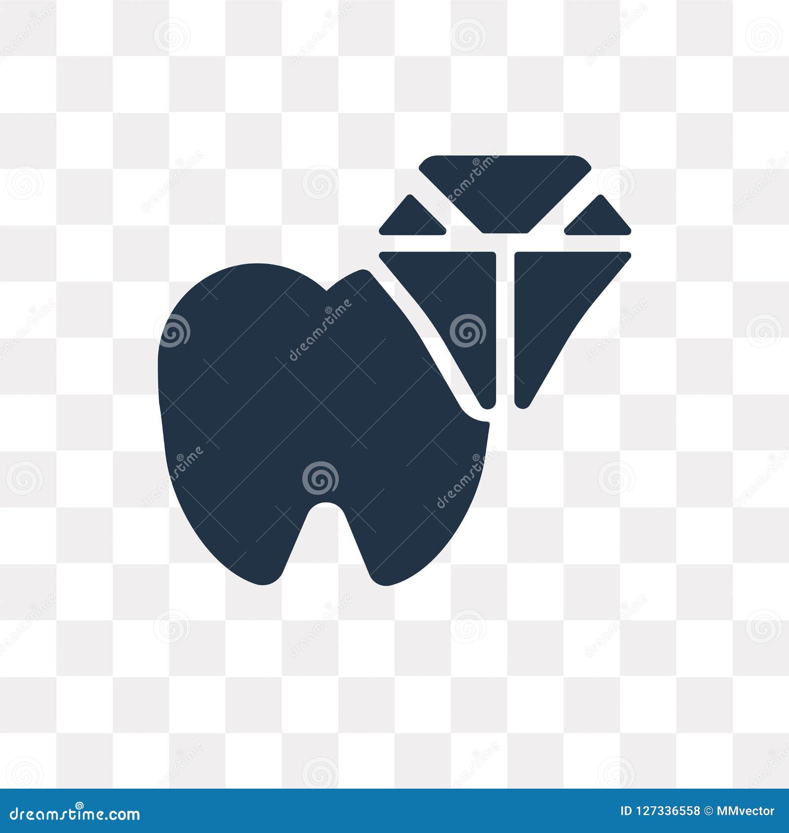 Tooth Vector Icon Isolated on Transparent Background, Tooth Tra Stock ...