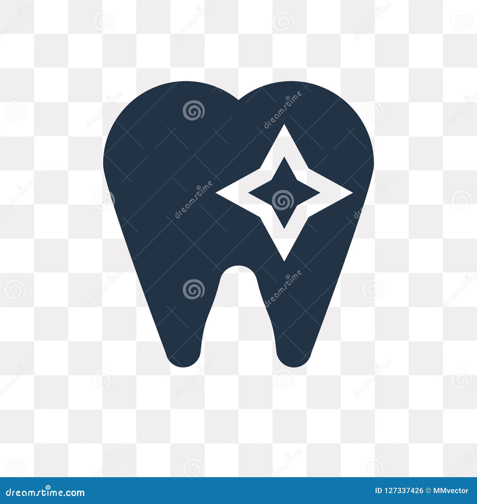 Tooth Vector Icon Isolated on Transparent Background, Tooth Tra Stock ...