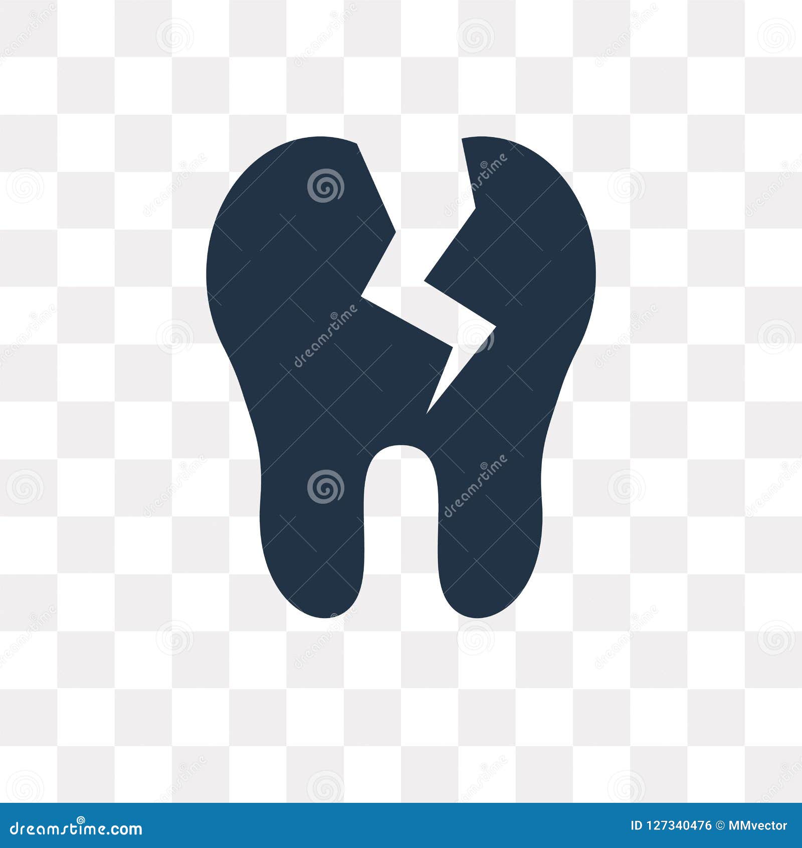 Tooth Vector Icon Isolated on Transparent Background, Tooth Tra Stock ...