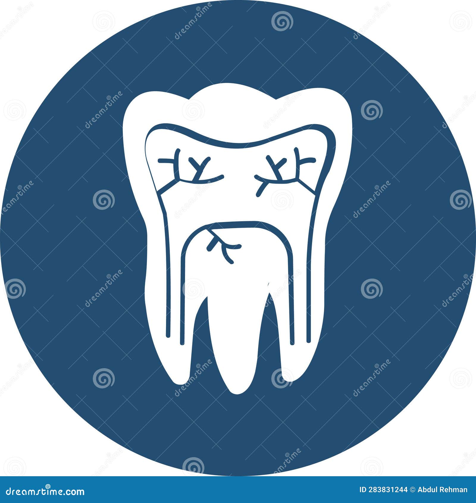 Tooth Vector Icon with Trendy Background Colors that Can Easily Edit or ...