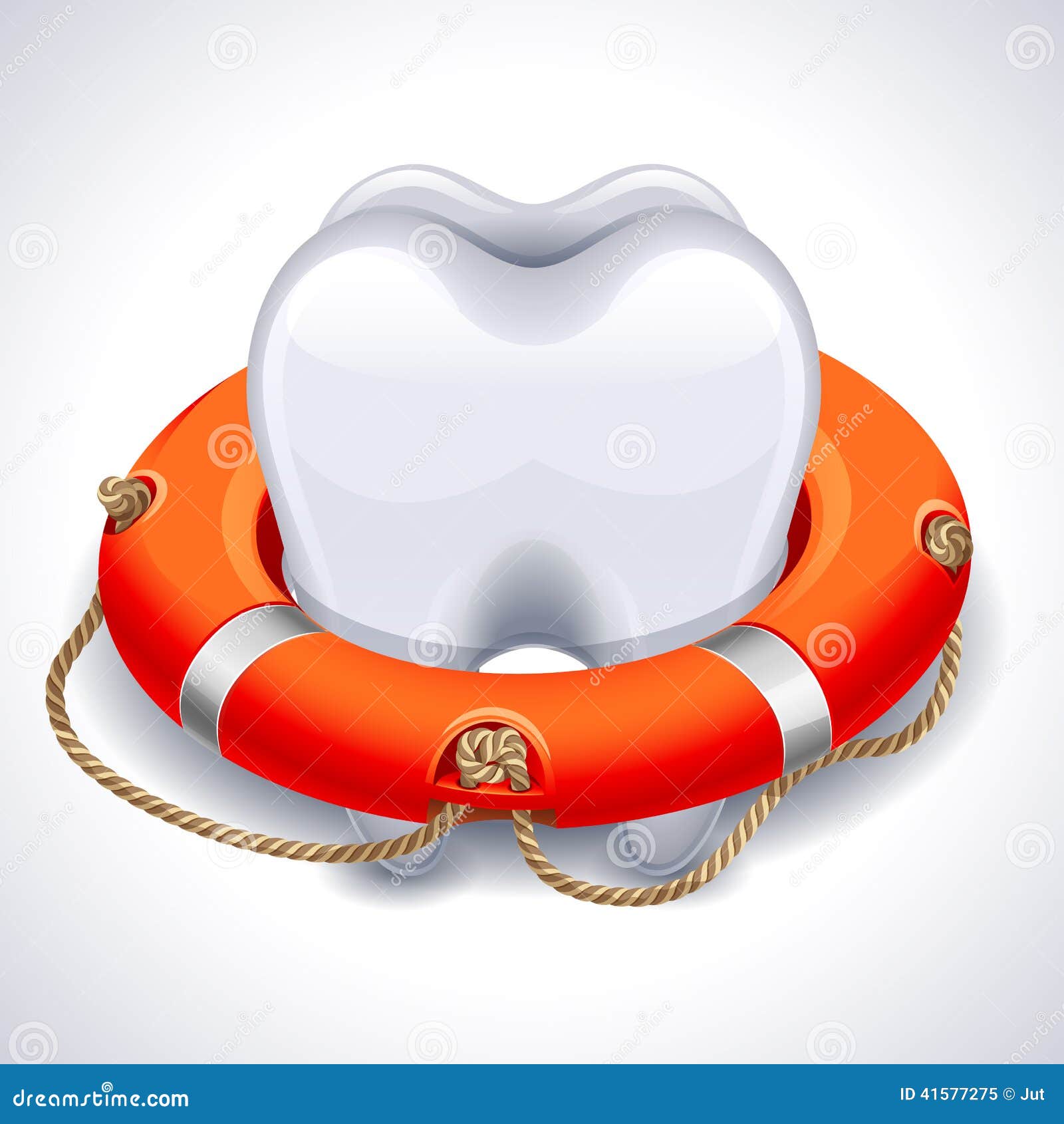 Belt Tooth Fairy Isolated. Waistband Buckle Of Teeth. Cartoon Vector ...