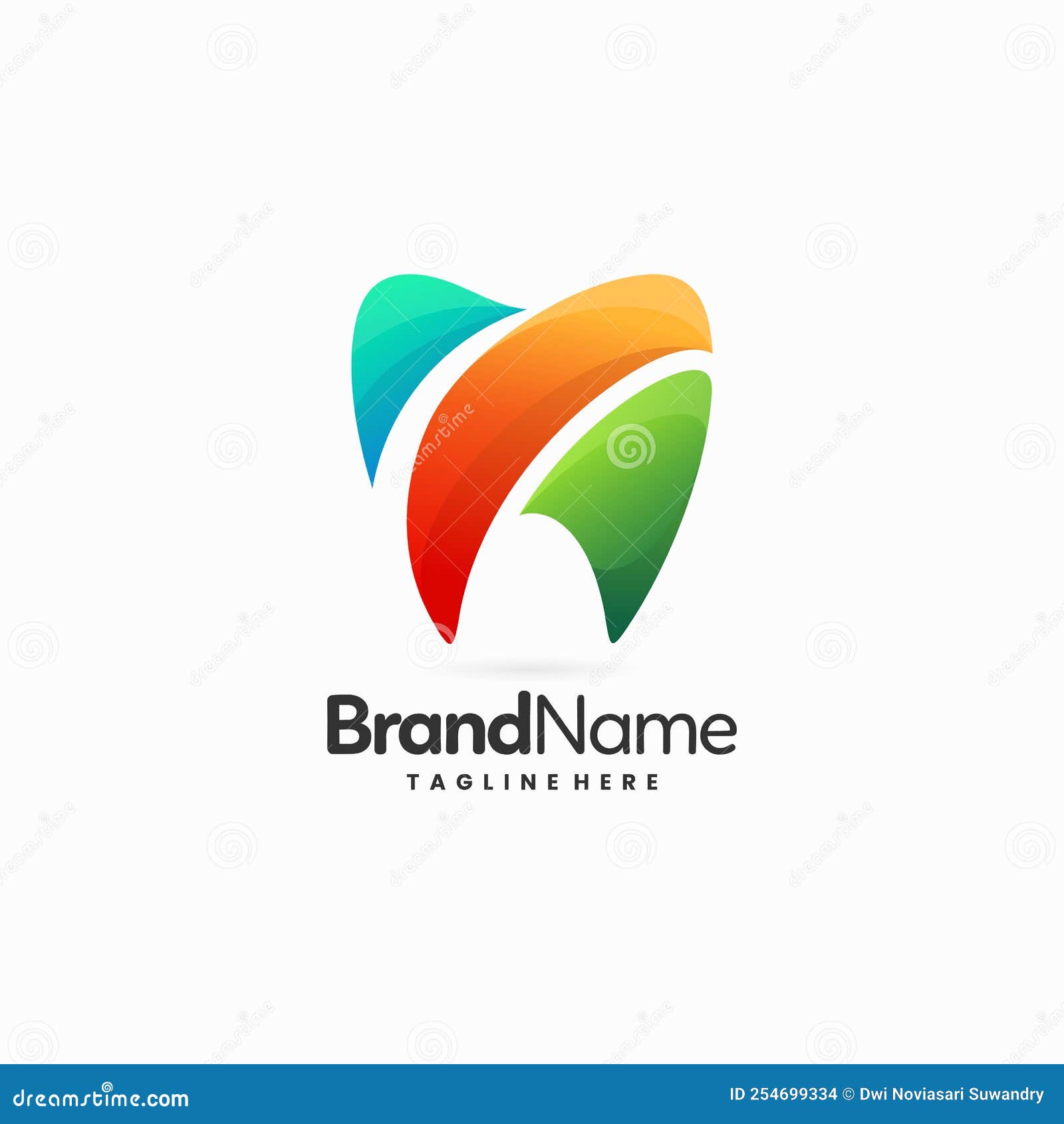 Colorful Tooth Logo Icon Template Stock Vector - Illustration of dent ...