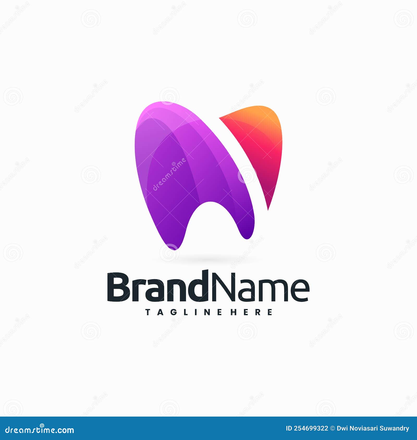 Awesome Tooth Vector Logo Icon Stock Vector - Illustration of dent ...