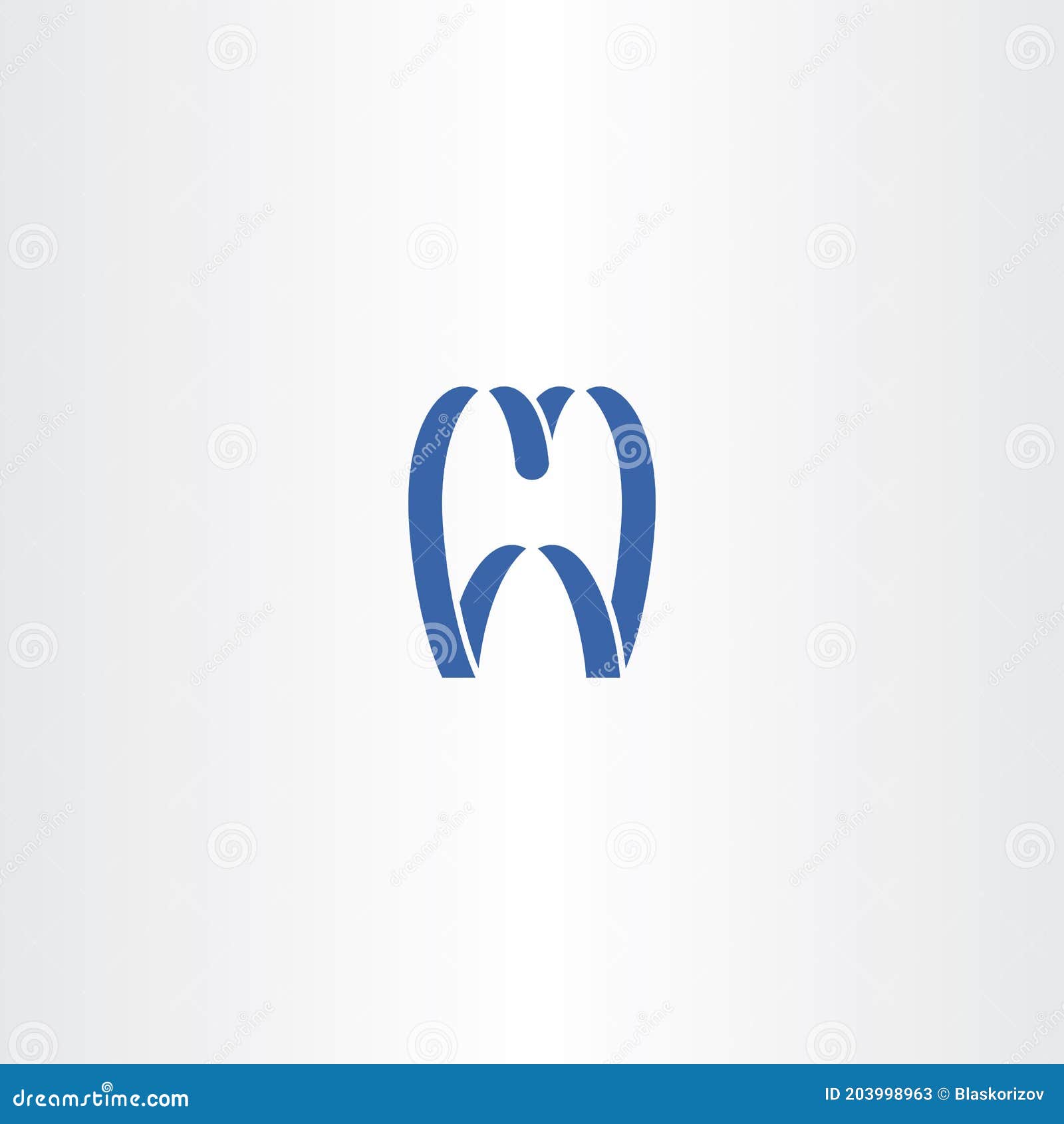 Tooth Vector Logo Illustration Symbol Icon Stock Vector - Illustration ...
