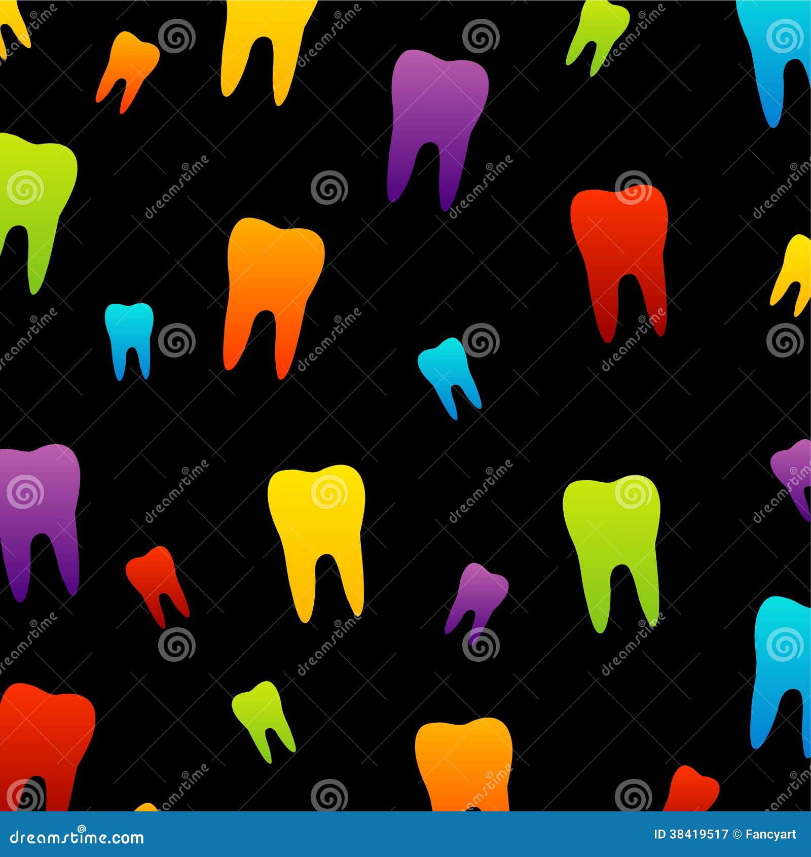 Tooth Wallpaper for Dentist Stock Vector - Illustration of dentistry ...