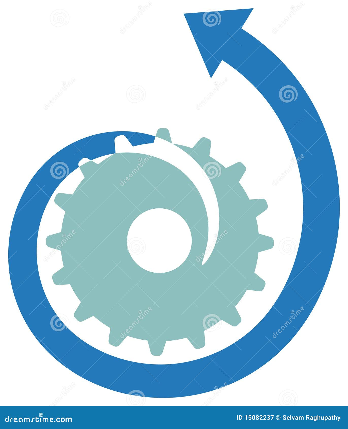 Tooth wheel logo stock vector. Illustration of emblem - 15082237