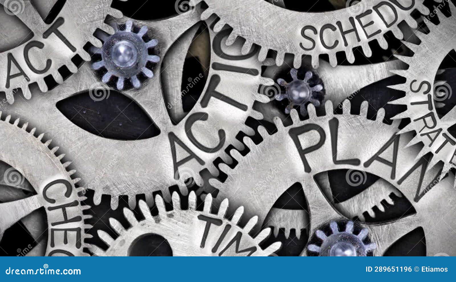 Tooth Wheels with Action Plan Concept Stock Footage - Video of industry ...