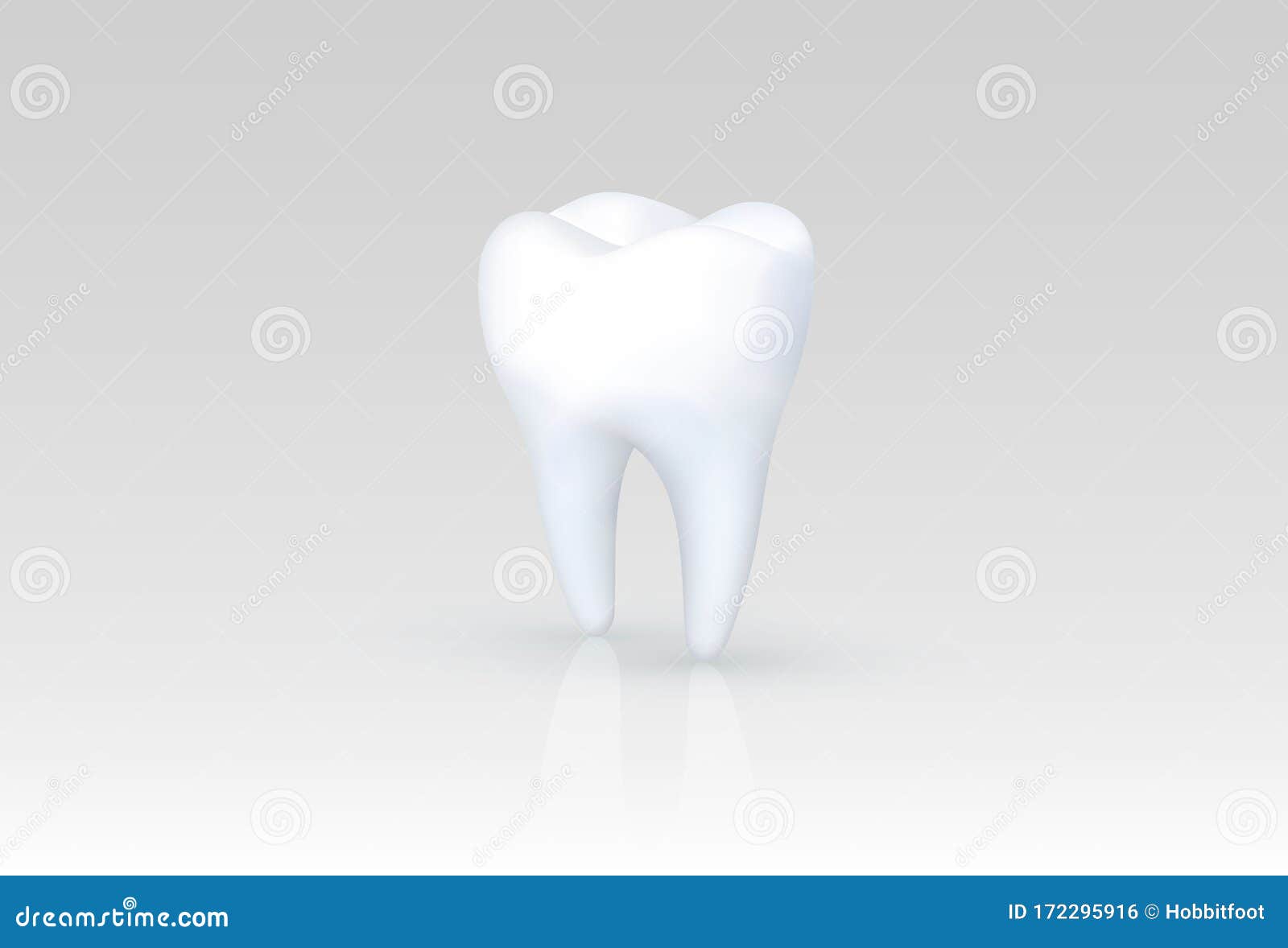 Tooth on a White Background, Template Design Element. Stock Vector ...