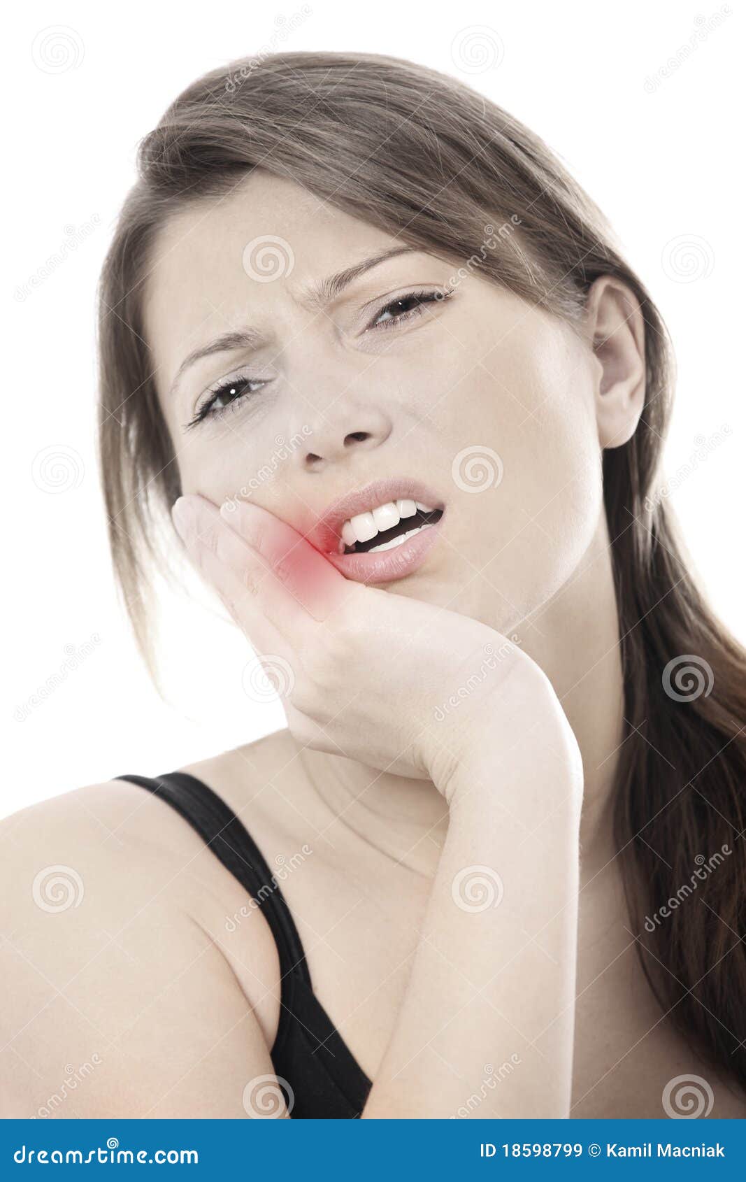 Toothache stock image. Image of studio, person, caucasian - 18598799