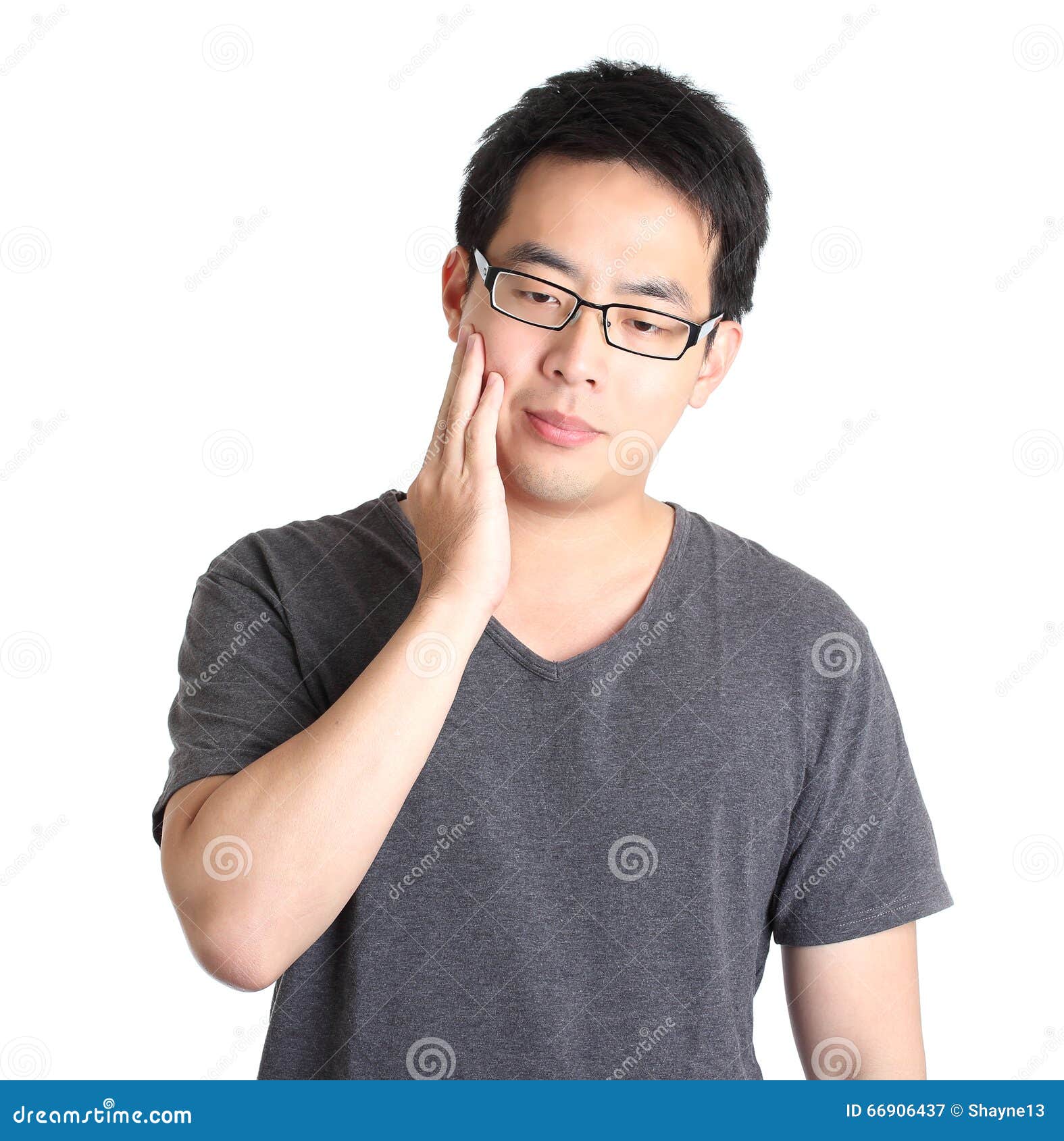 Toothache stock image. Image of portrait, medicine, asian - 66906437